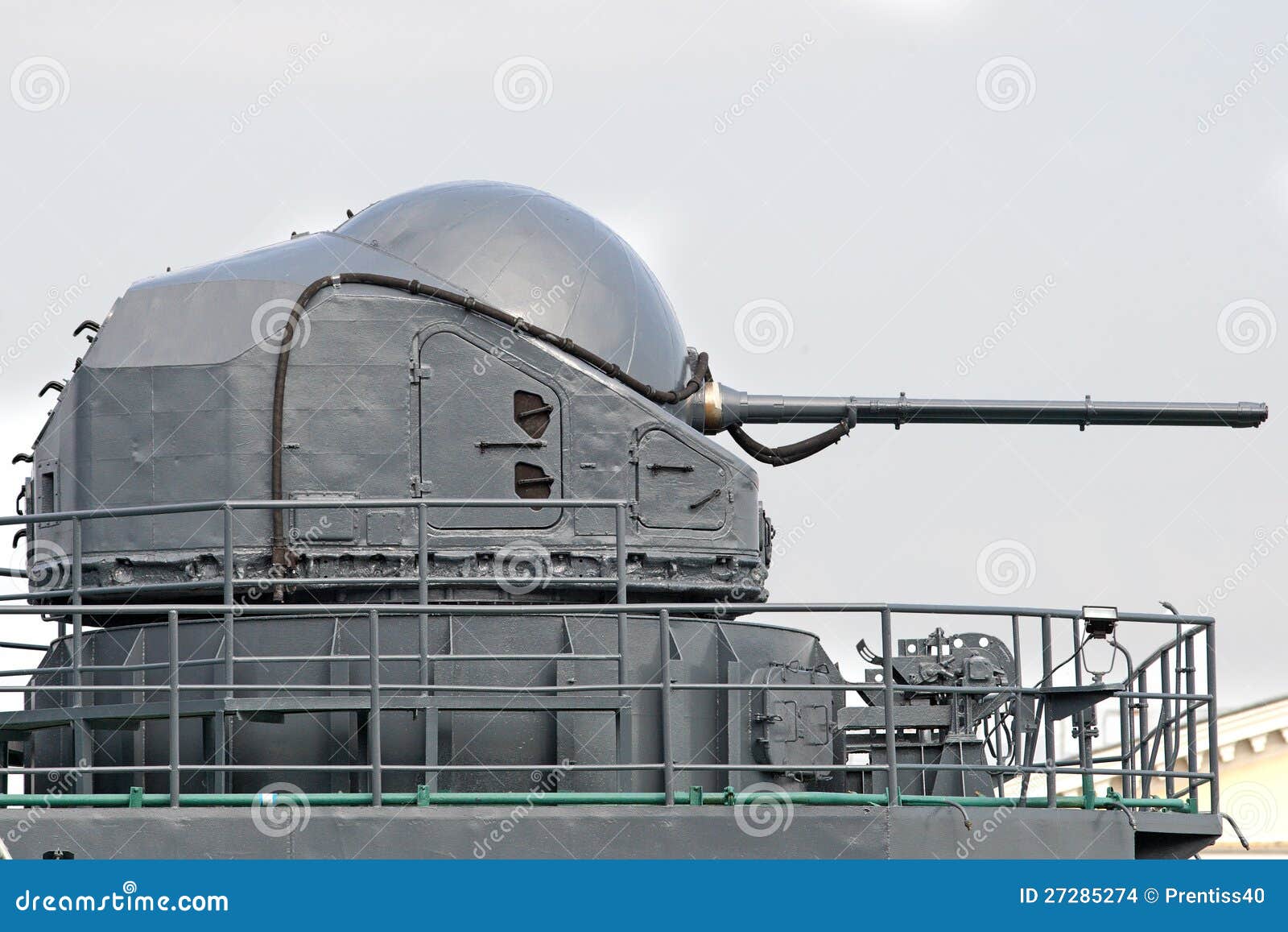 Ship turret stock photo. Image of muzzle, ship, cable - 27285274
