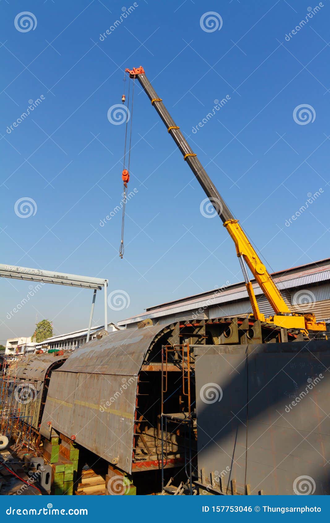 The Ship is Under Construction Editorial Photo - Image of marine ...
