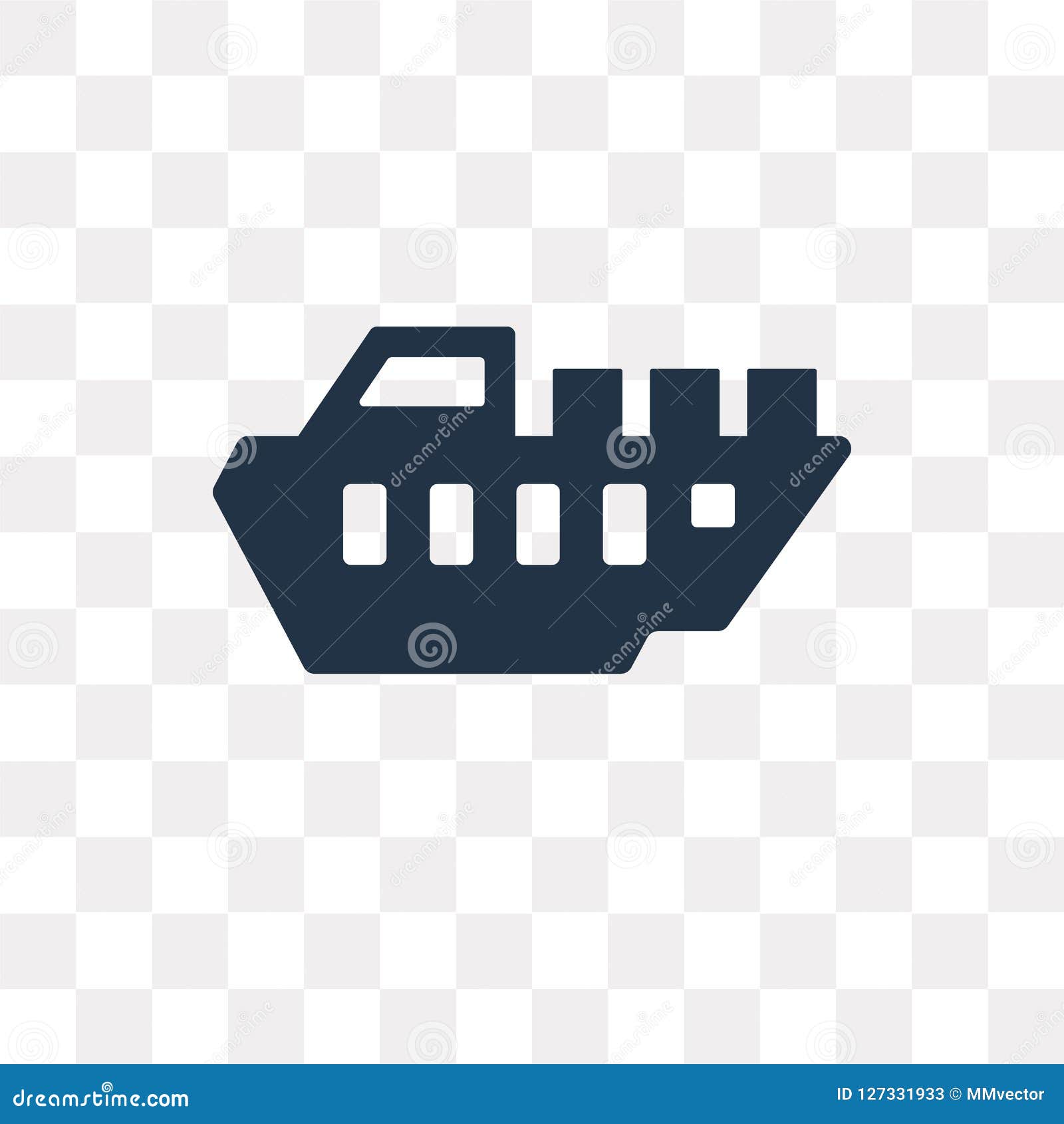 Ship Vector Icon Isolated on Transparent Background, Ship Trans Stock ...