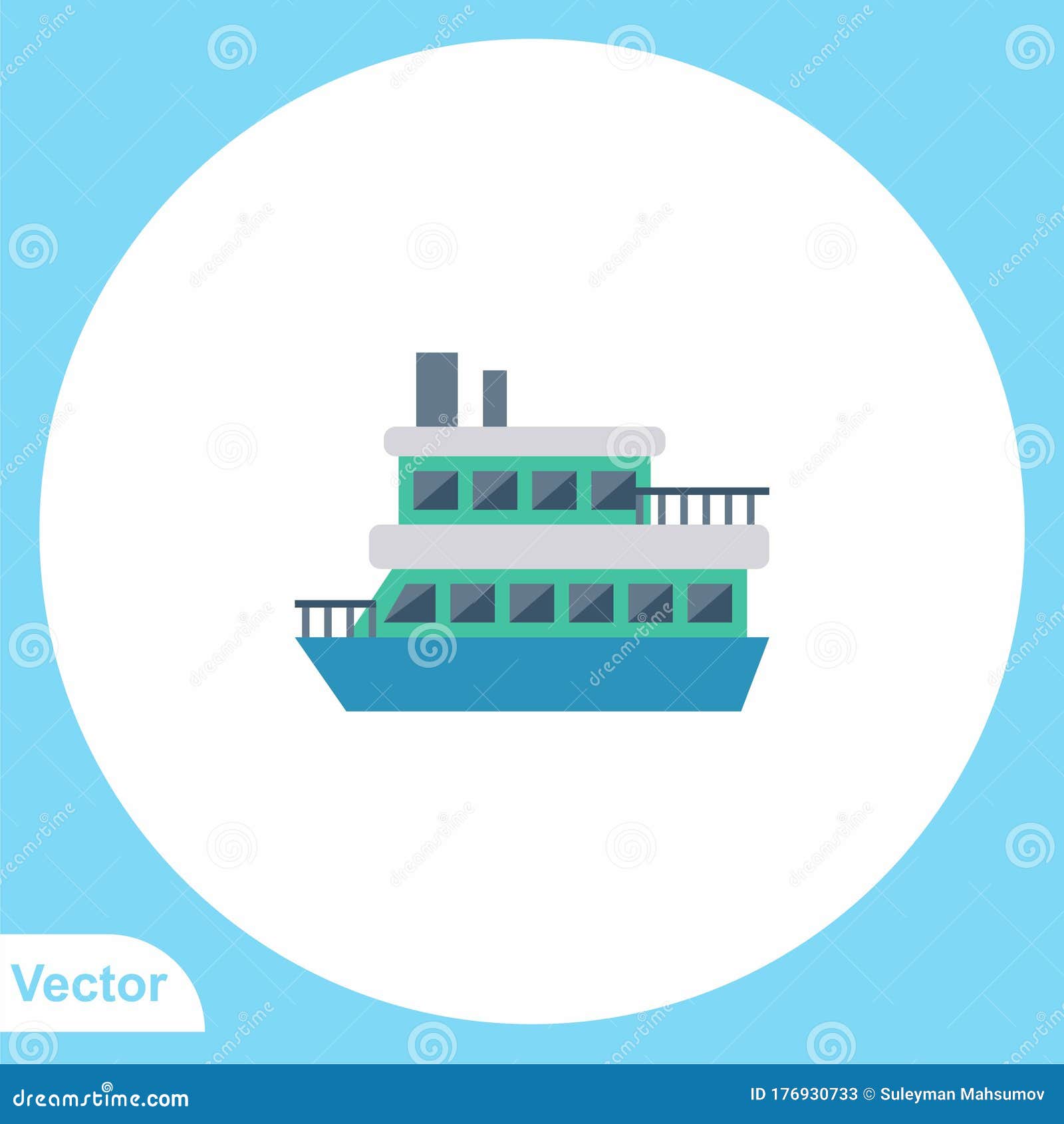 Ship Vector Icon Sign Symbol Stock Illustration - Illustration of ...
