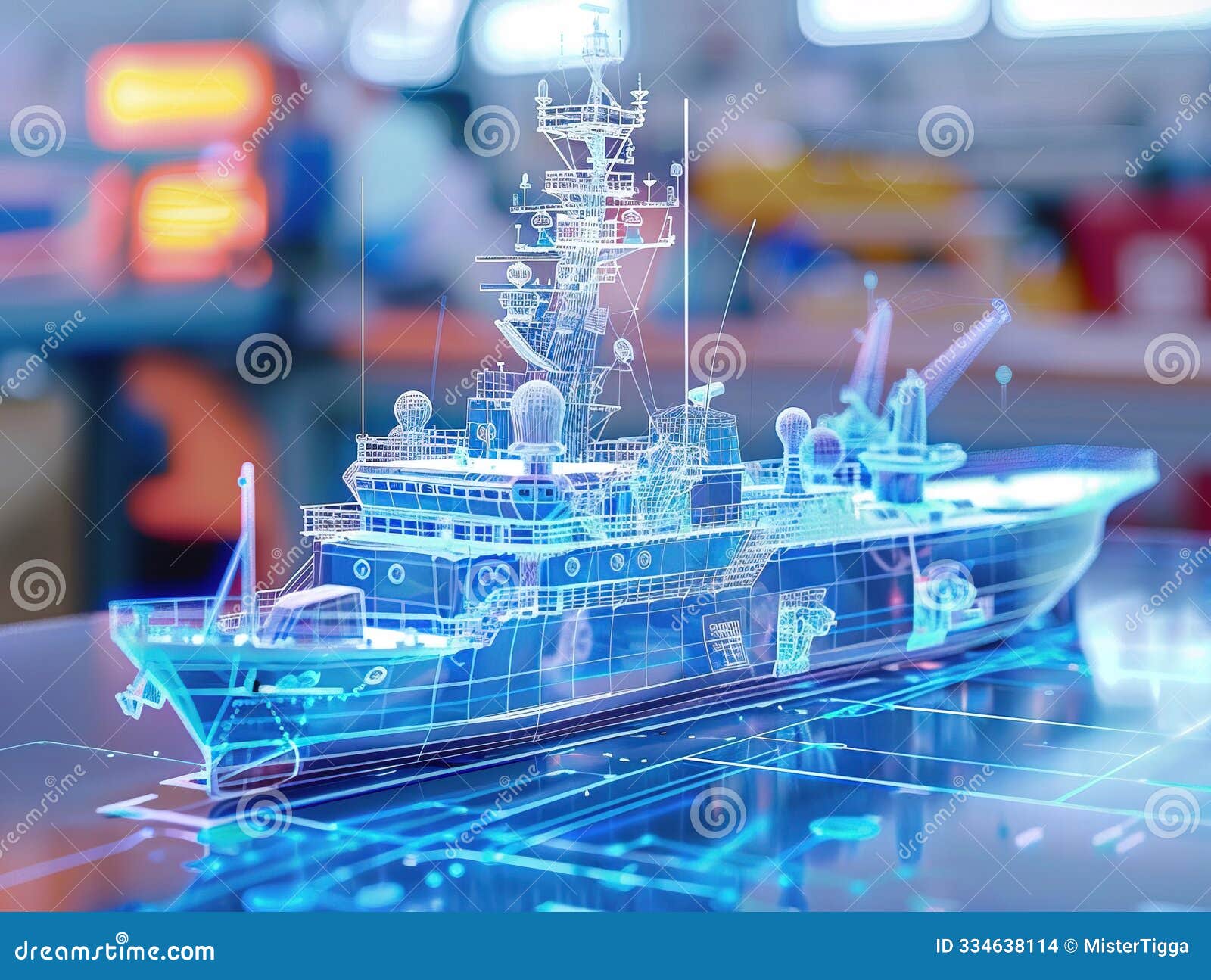 Ship Visualization with Augmented Reality Transparent Ship in Studio ...