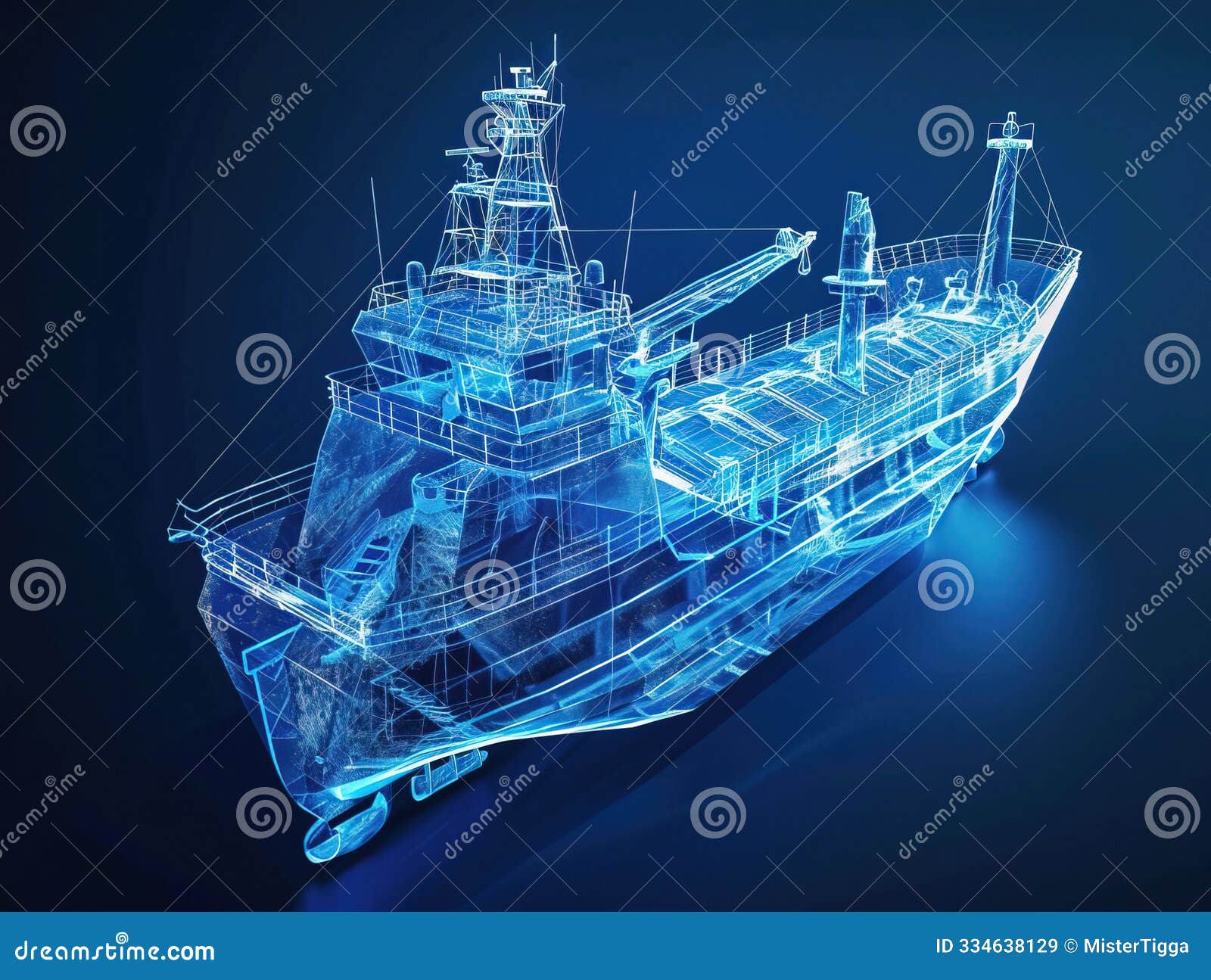 Ship Visualization with Augmented Reality Transparent Ship in Studio ...