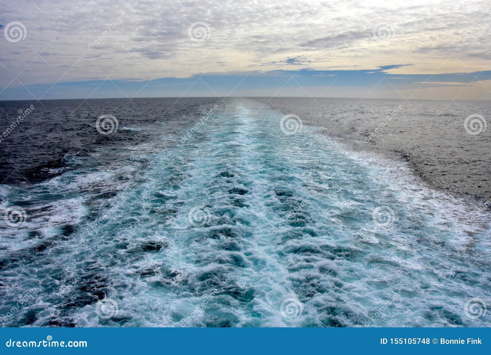 Ship Wake on a cruise ship stock photo. Image of ship - 155105748