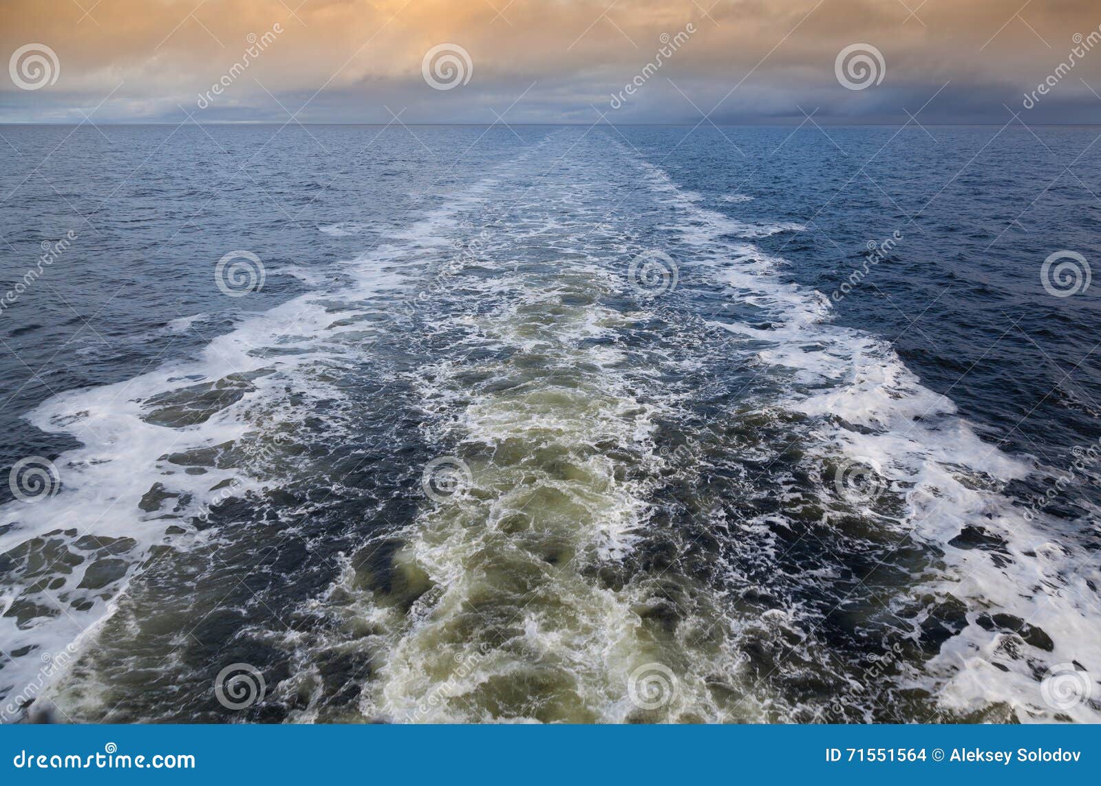 Ship Wake stock photo. Image of horizon, water, foam - 71551564