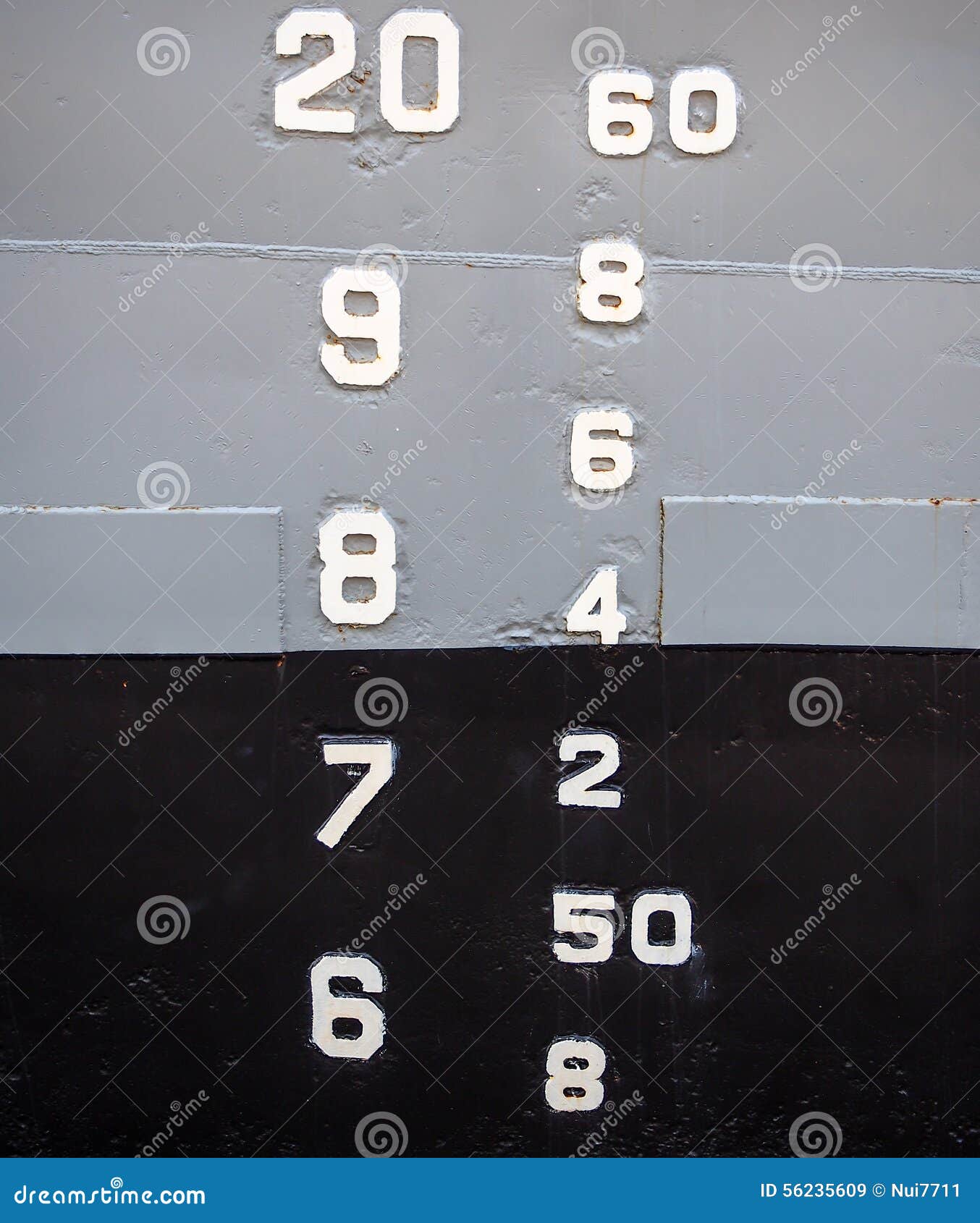 Ship water level indicator stock image. Image of black - 56235609