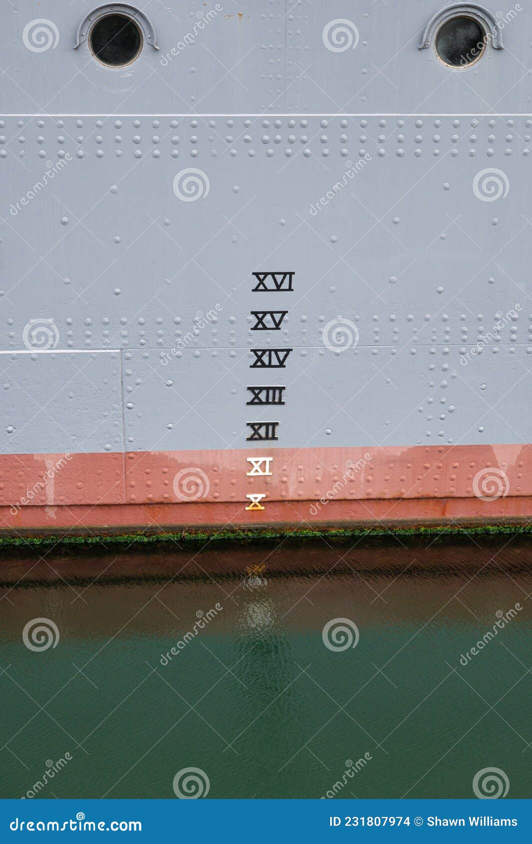 Ship water line stock photo. Image of marker, plimsoll - 231807974