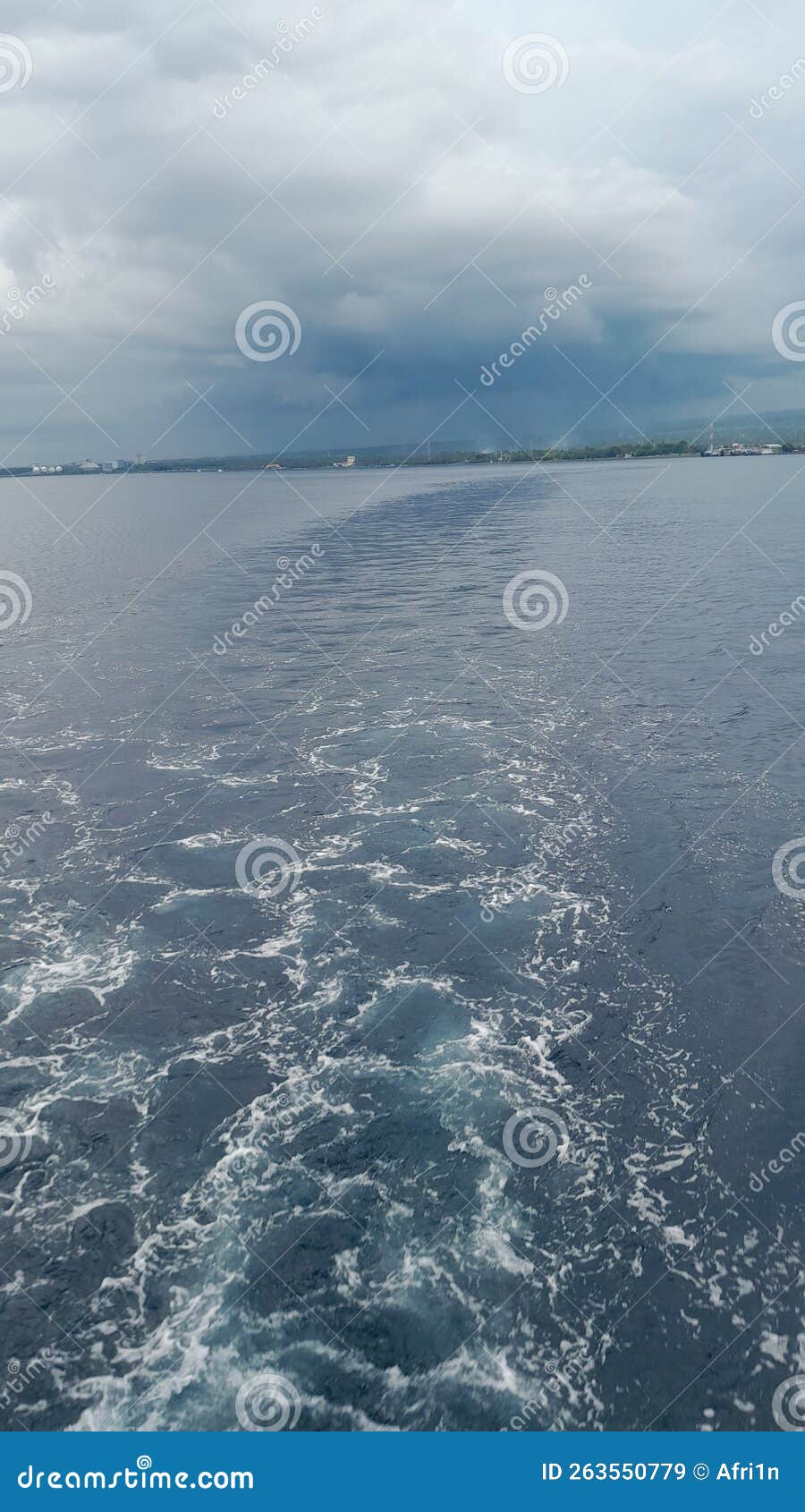 Ship waves stock image. Image of blue, ship, cloud, waves - 263550779