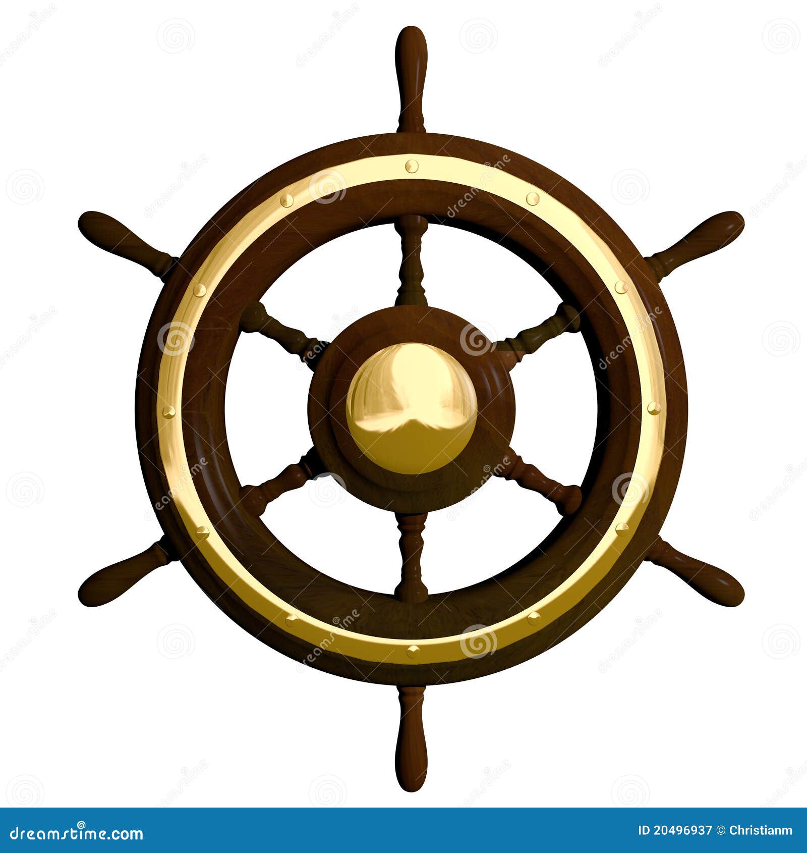 Ship wheel stock illustration. Illustration of boat, maritime - 20496937