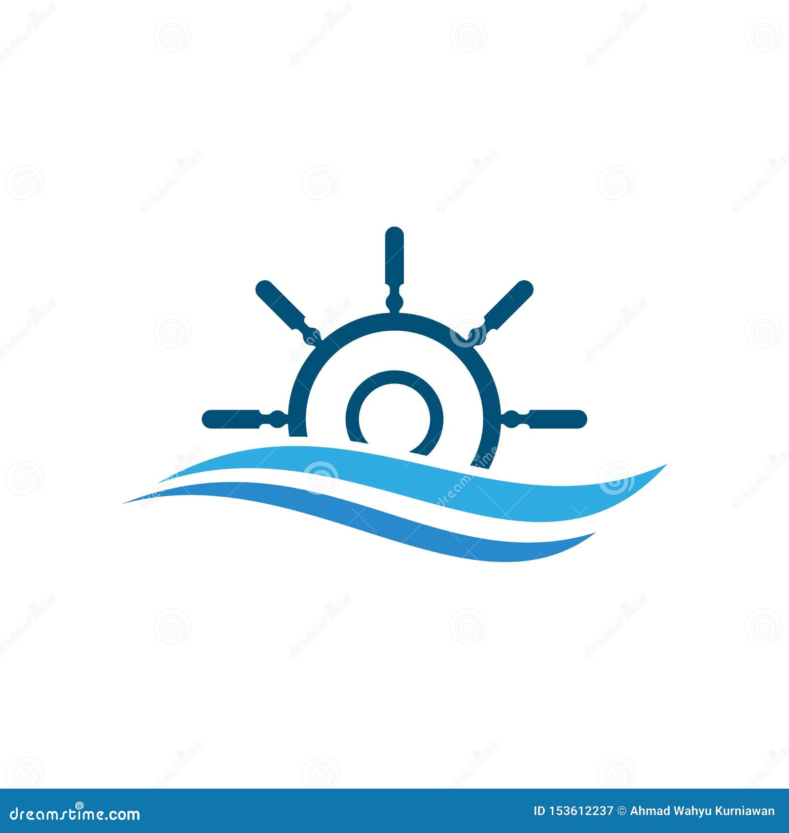 Ship wheel icon stock vector. Illustration of travel - 153612237
