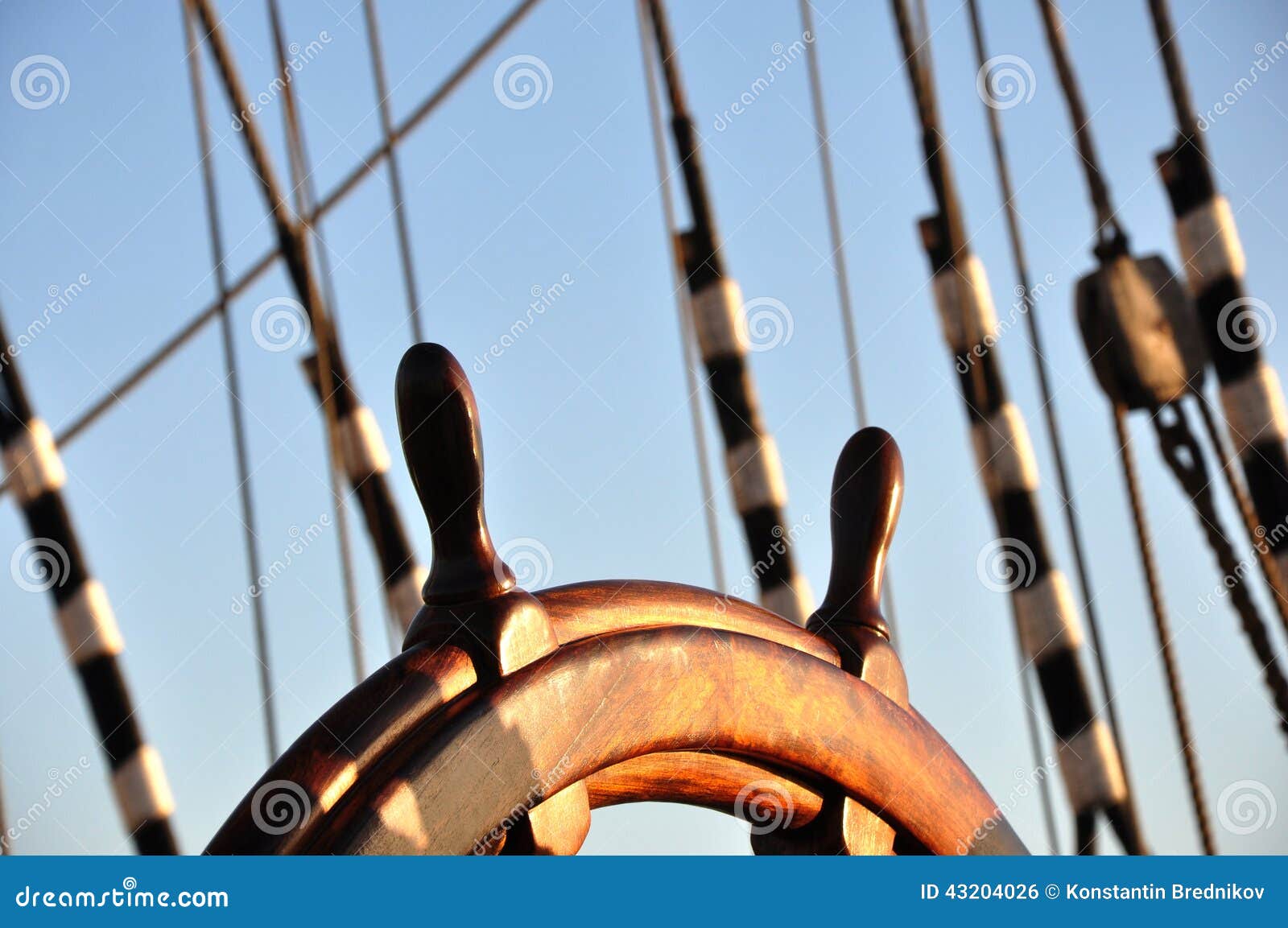 Ship wheel stock photo. Image of transportation, rope - 43204026