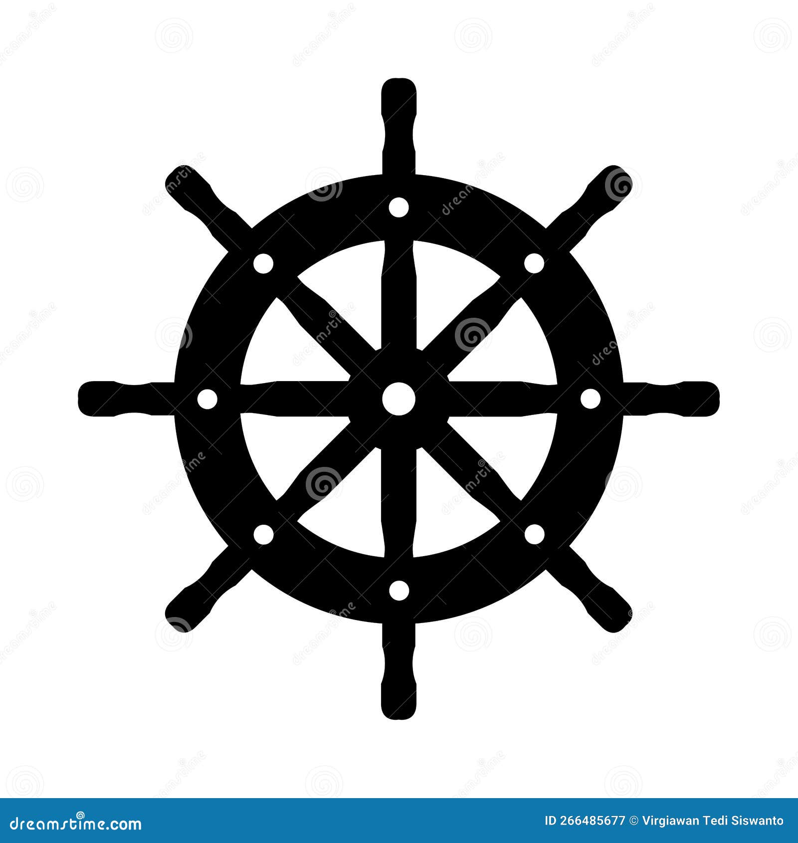 Ship Wheel vector design stock vector. Illustration of engraving ...