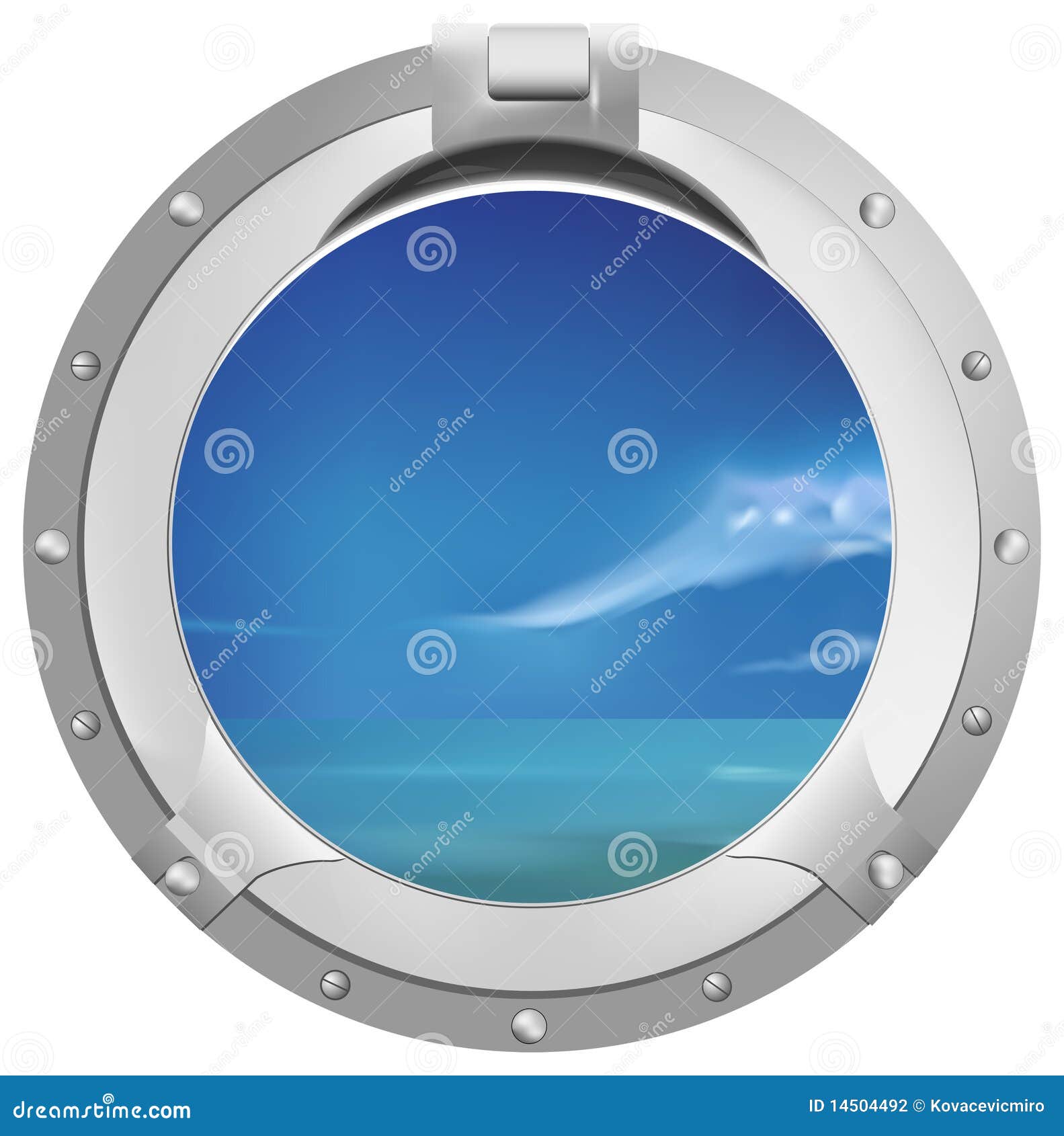 Ship window stock illustration. Illustration of clouds - 14504492