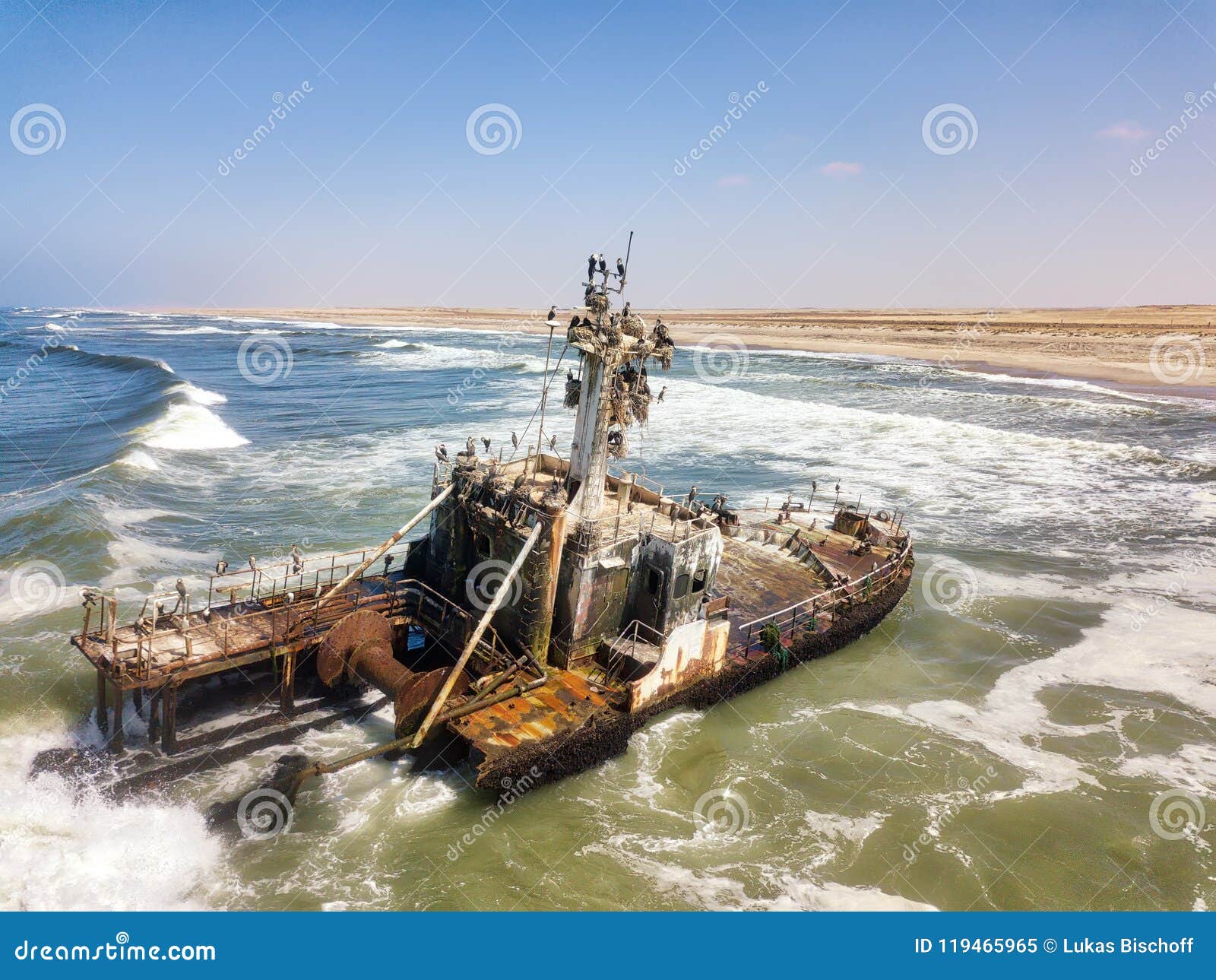 Ship Wreck Along the Skeleton Coast in Western Namibia Taken in ...