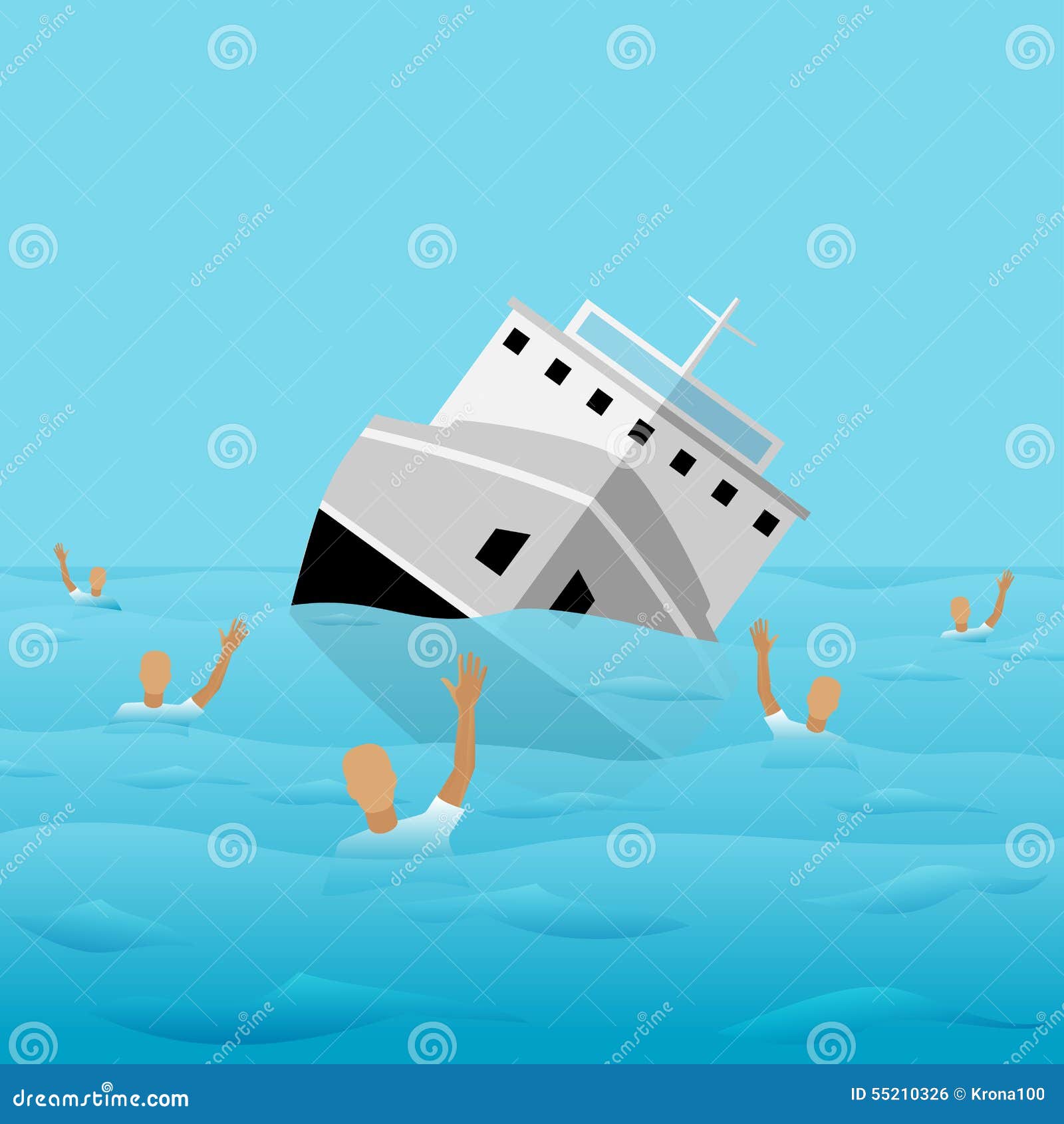Ship-Wreck Icon 2 stock vector. Illustration of save - 55210326