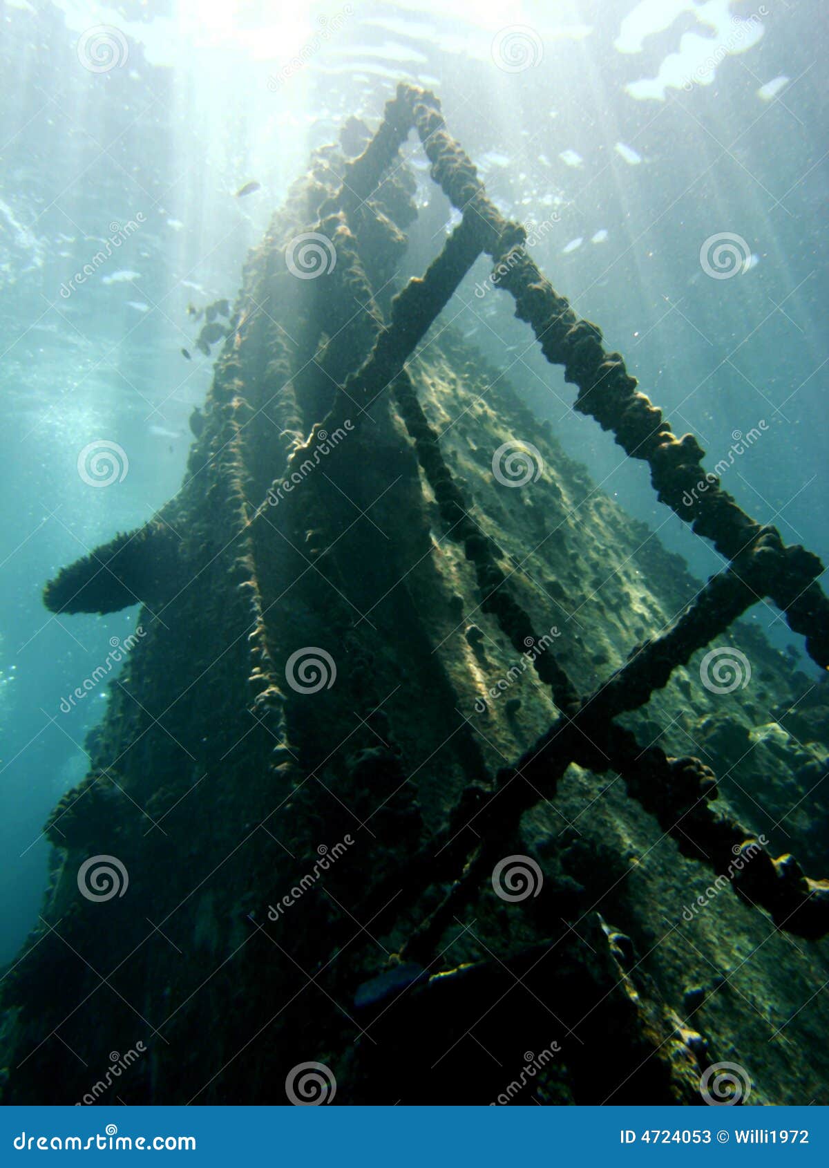 Ship wreck underwater stock image. Image of sharm, sunbeams - 4724053