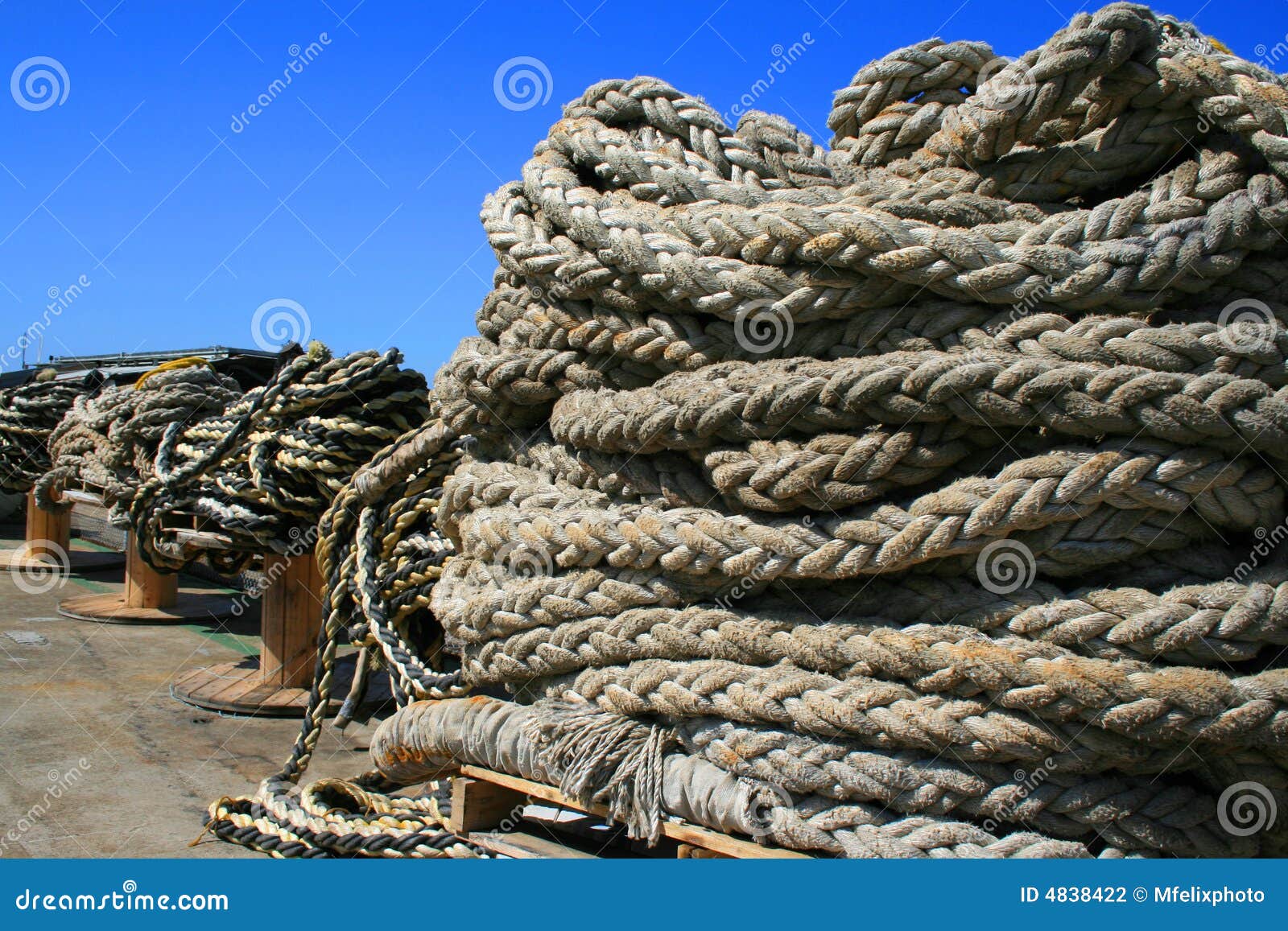 Ship Yard Ropes stock photo. Image of closeup, texture - 4838422