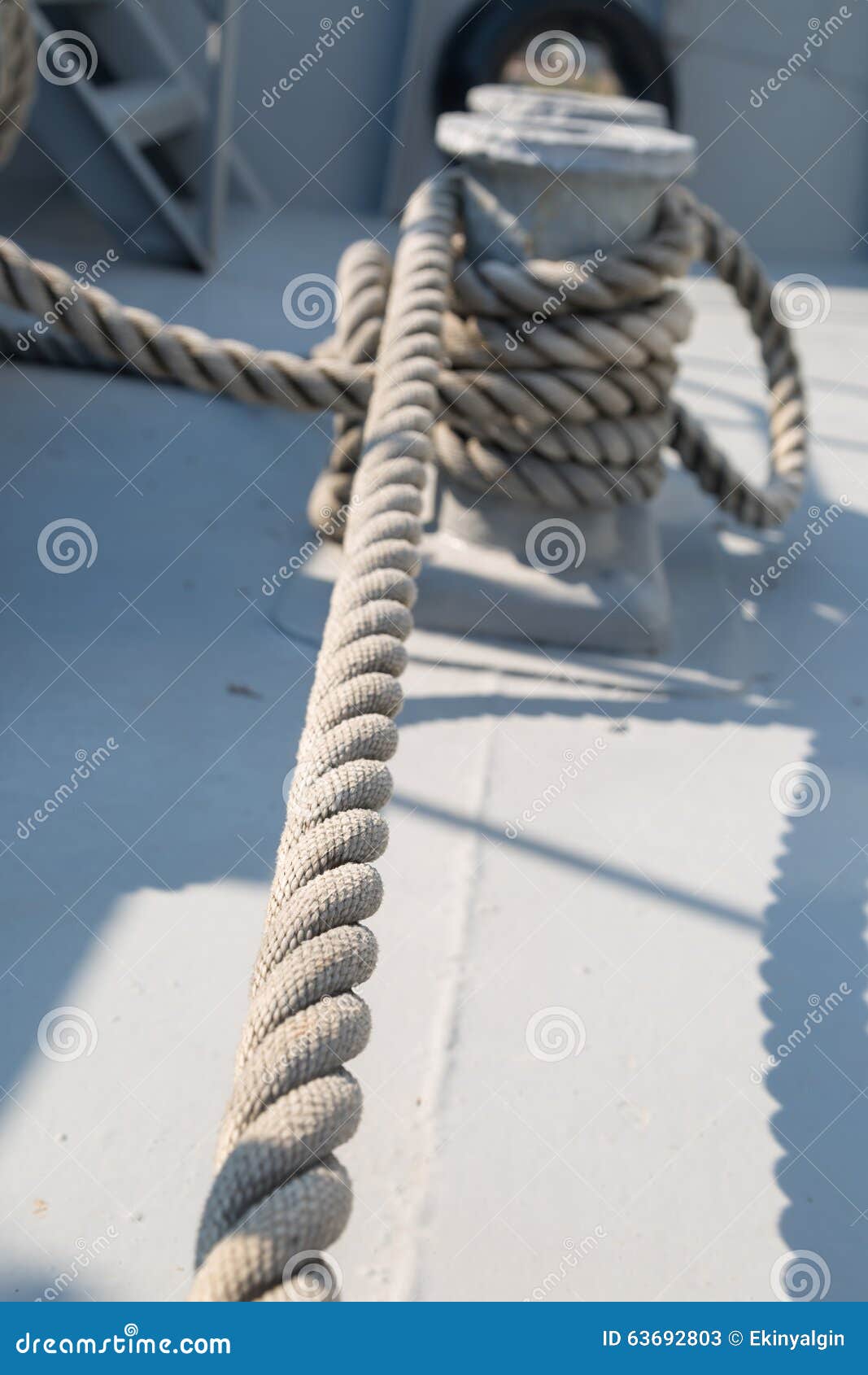 Shipboard Rope stock image. Image of tackle, shipboard - 63692803
