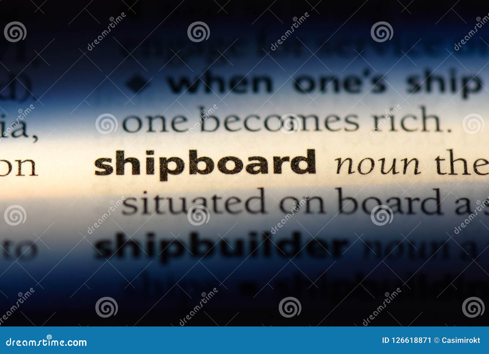 Shipboard stock image. Image of idea, macro, text, closeup - 126618871