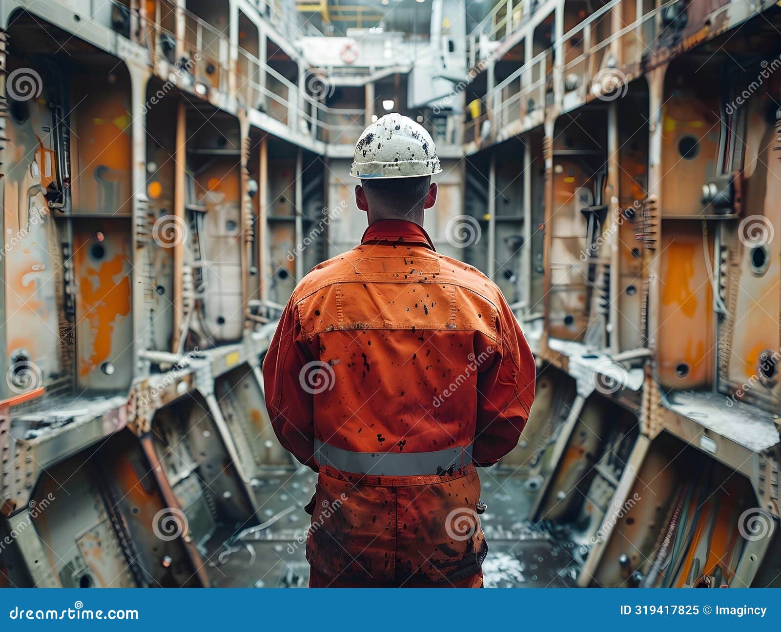 Shipbuilders Meticulously Fitting Complex Components into Maritime ...