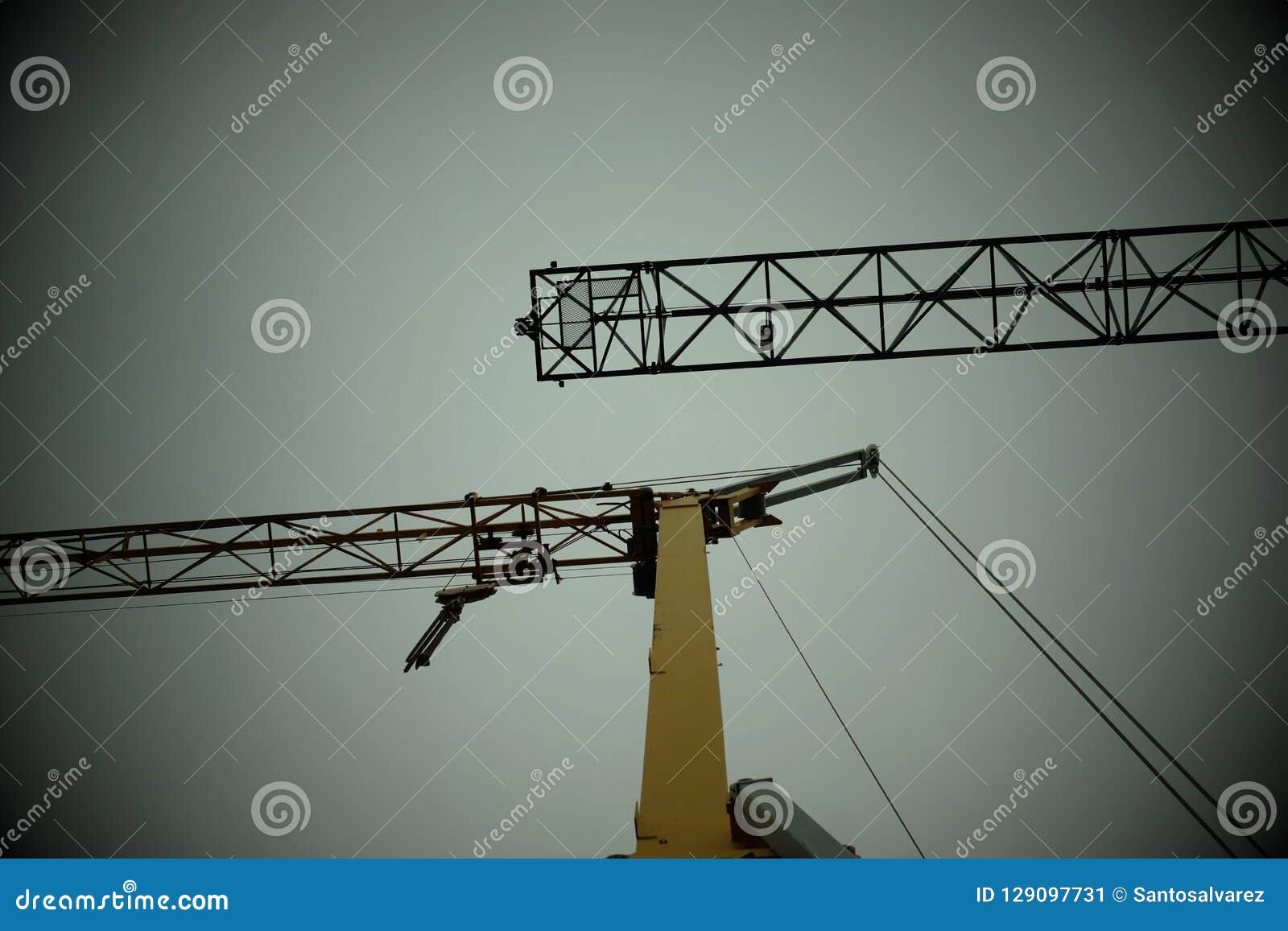Shipbuilding cranes stock image. Image of docks, traditional - 129097731