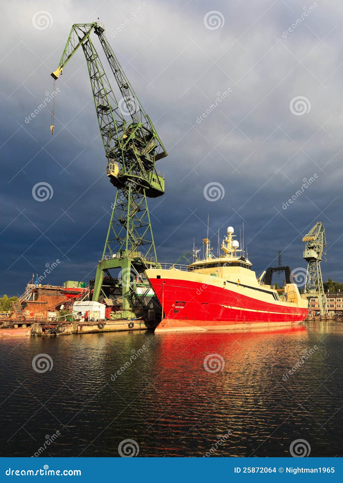 Shipbuilding industry stock photo. Image of repair, polish - 25872064