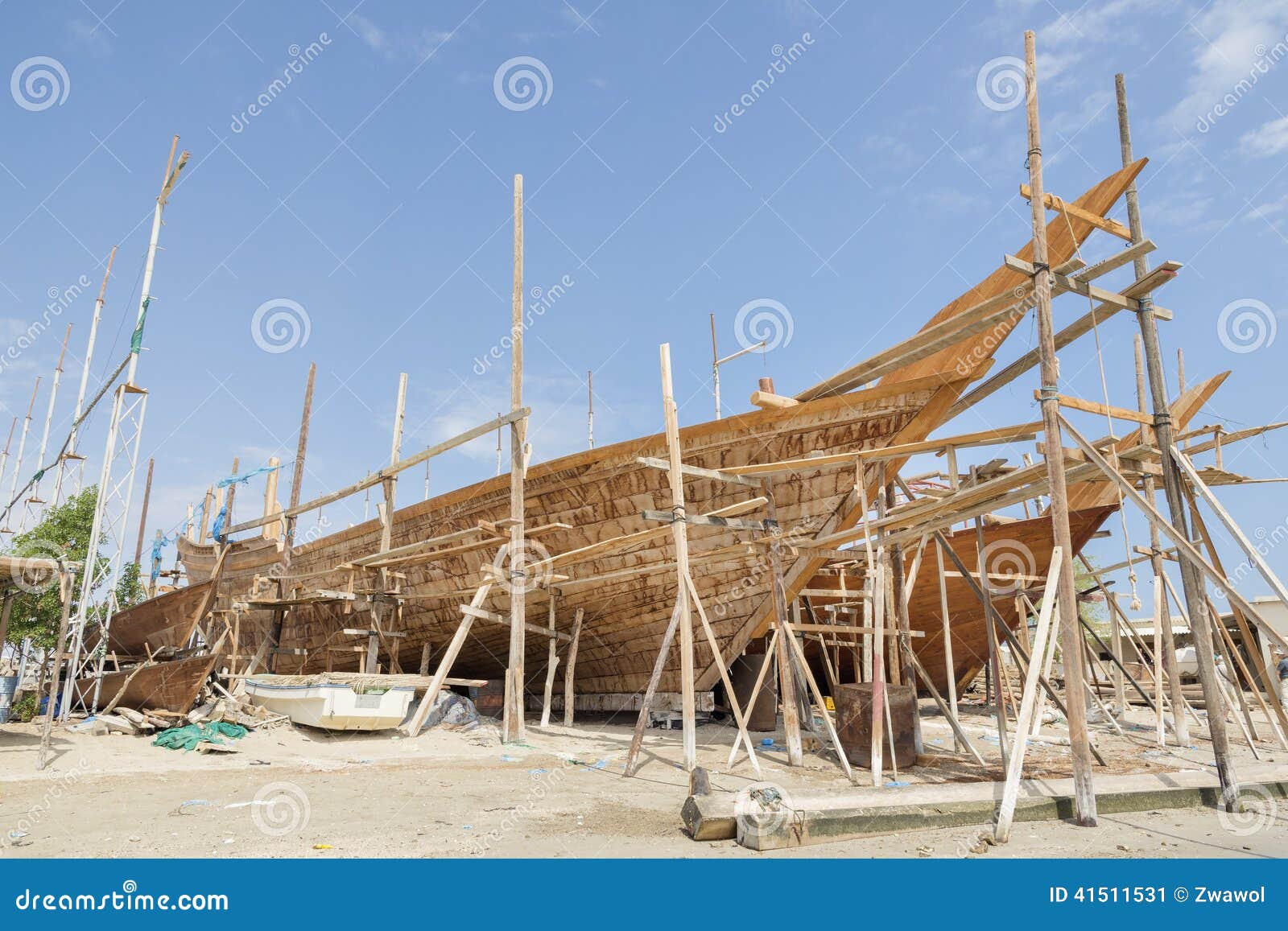 Shipbuilding Oman stock image. Image of ship, tradition - 41511531
