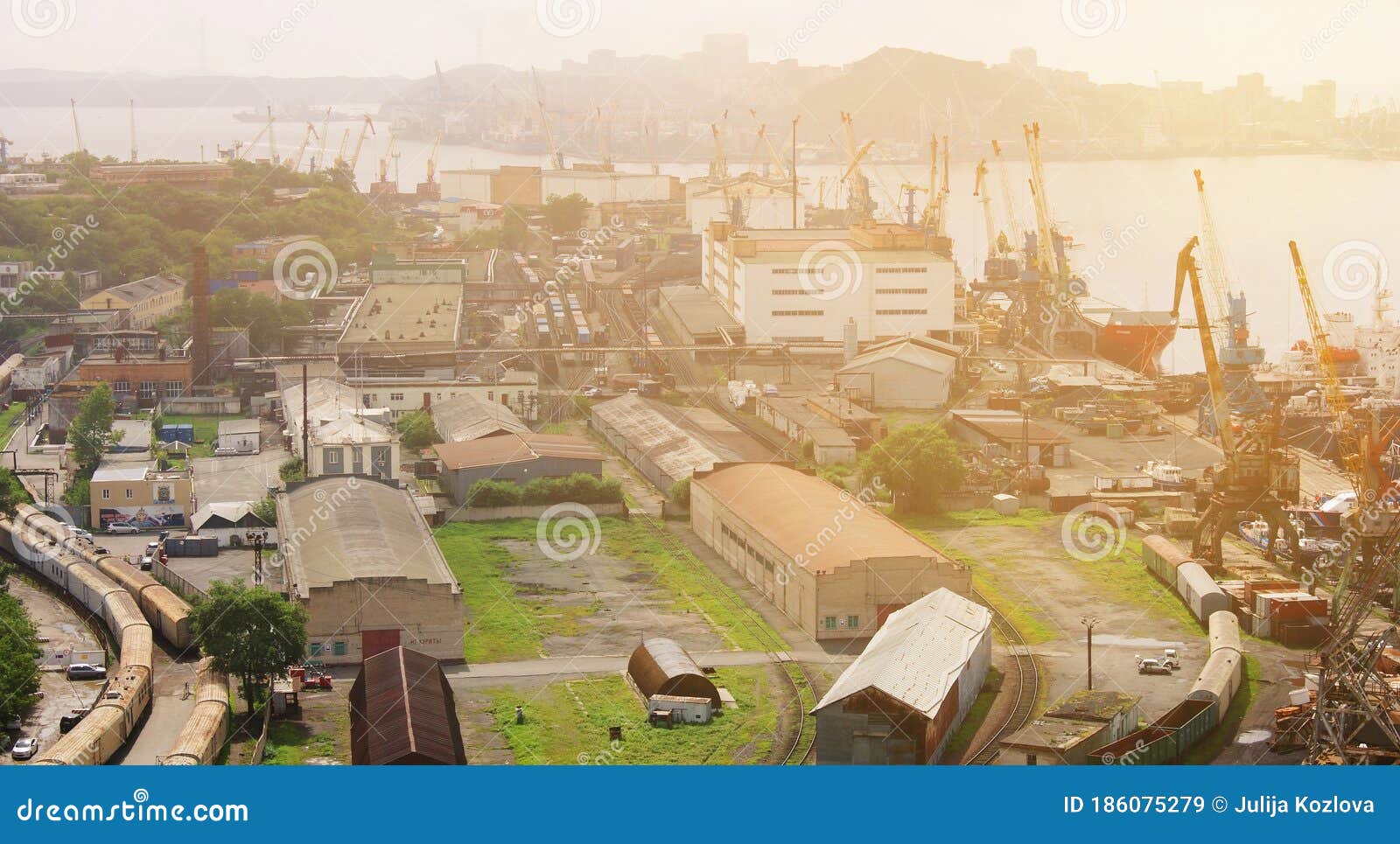 Shipbuilding Plant in the Port Stock Image - Image of factory, heavy ...