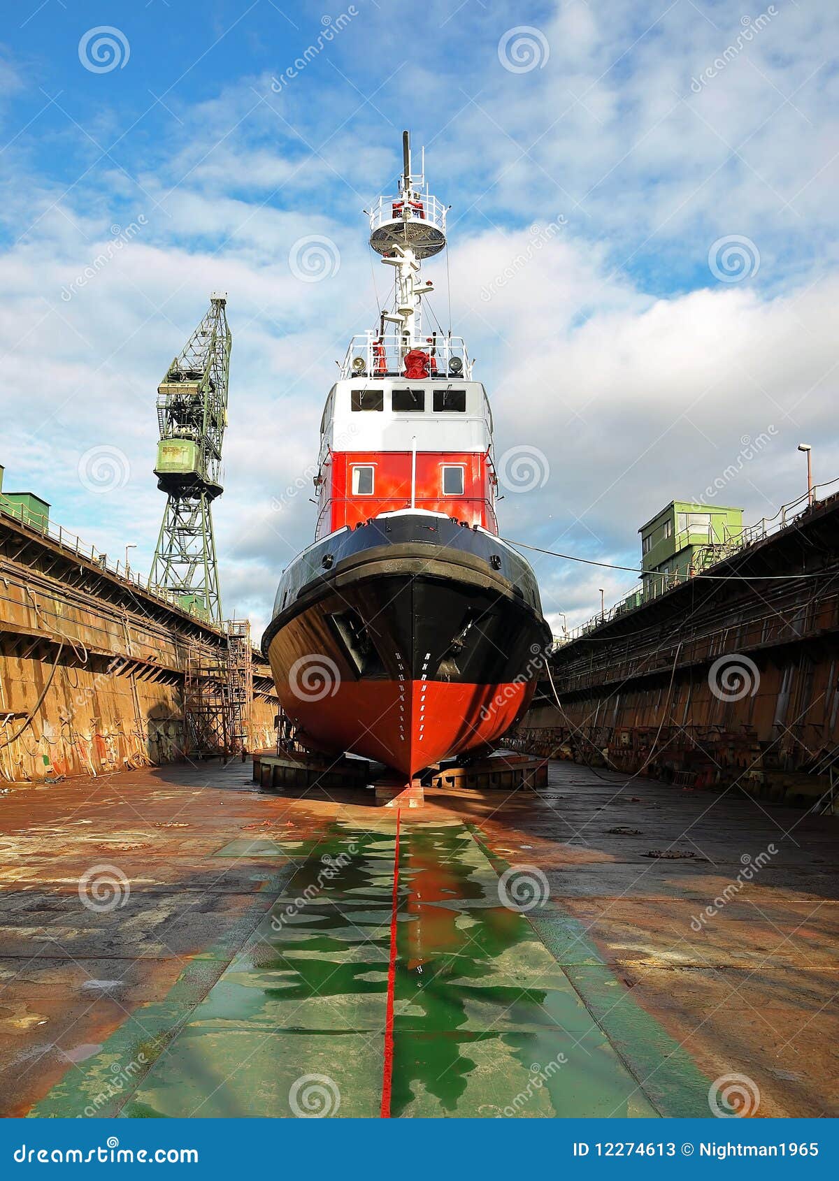 Shipbuilding, ship repair stock image. Image of business - 12274613