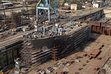 Shipbuilding, ship repair stock photo. Image of deck, water - 2363802