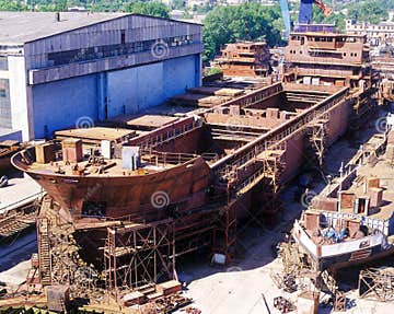 Shipbuilding, ship repair stock photo. Image of manufacturing - 3486388