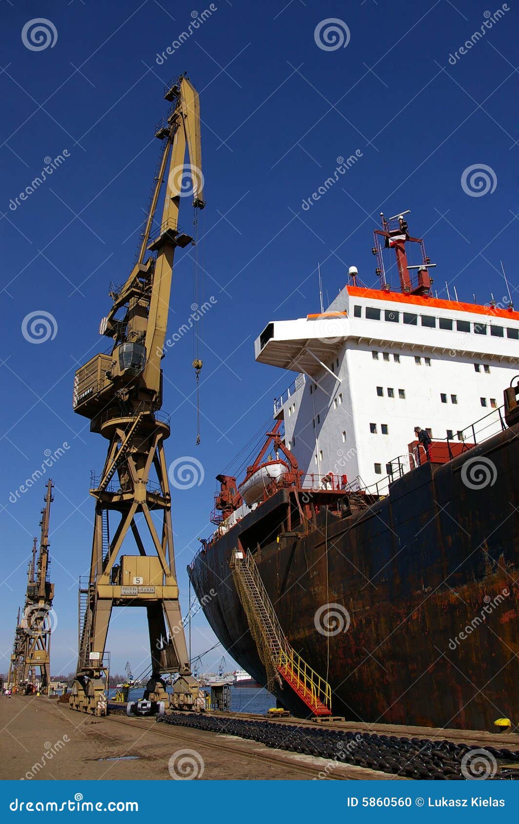 Shipbuilding, ship-repair stock photo. Image of gantry - 5860560