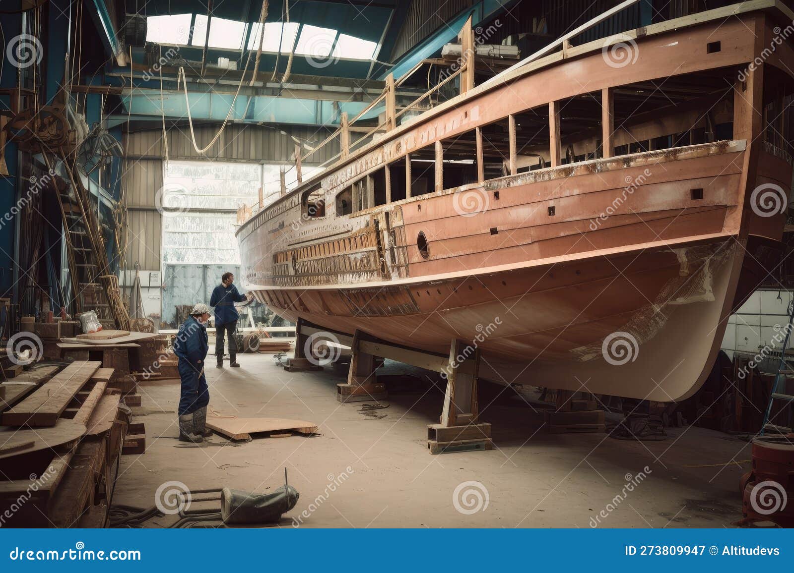 Generative AI Shipbuilding Concept- Stock Image | CartoonDealer.com ...