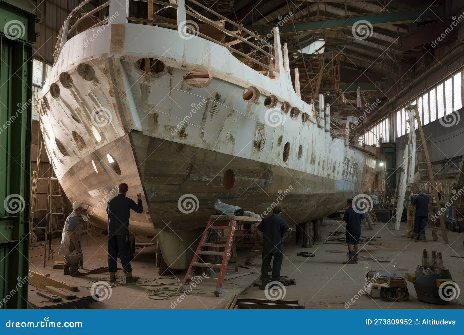 Generative AI Shipbuilding Concept- Stock Image | CartoonDealer.com ...