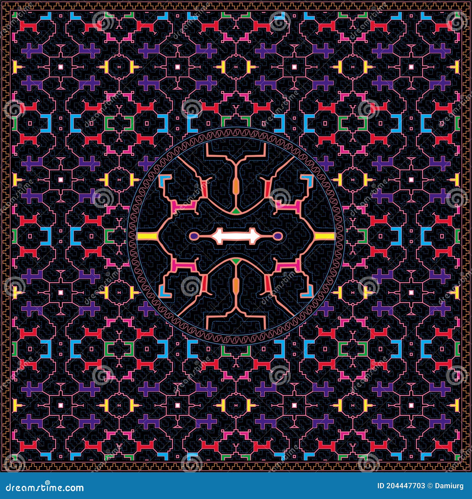 6 of 12 Shipibo Conibo Artwork Patterns HD Set Stock Vector ...