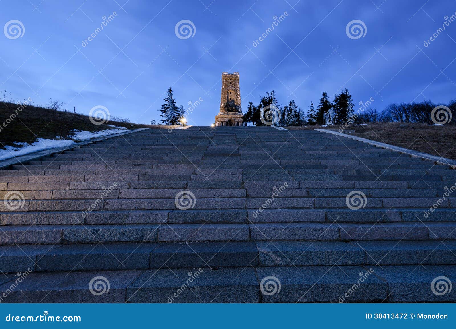 Shipka Monument stock photo. Image of russoturkish, woods - 38413472