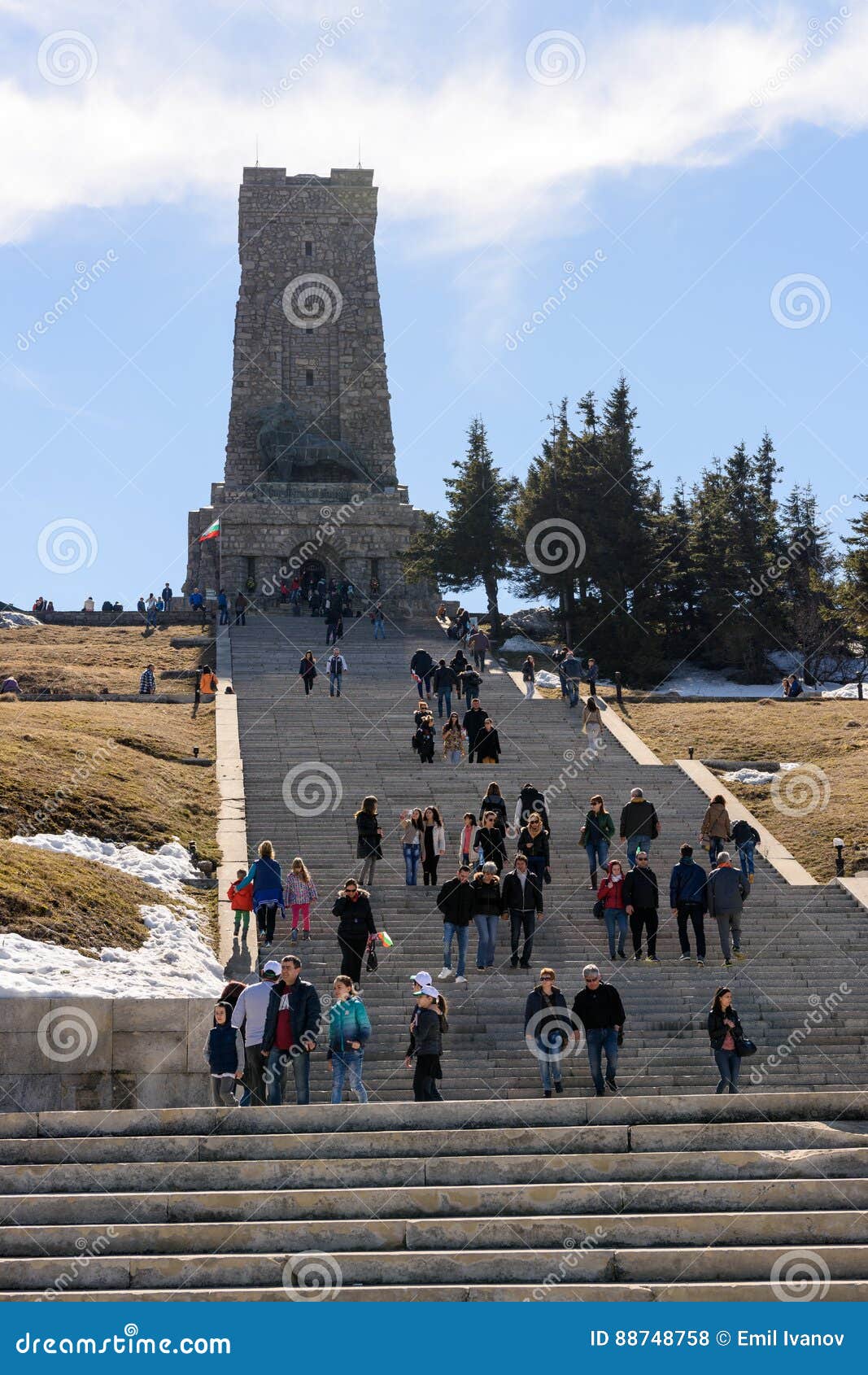 Shipka monument editorial stock photo. Image of stairs - 88748758