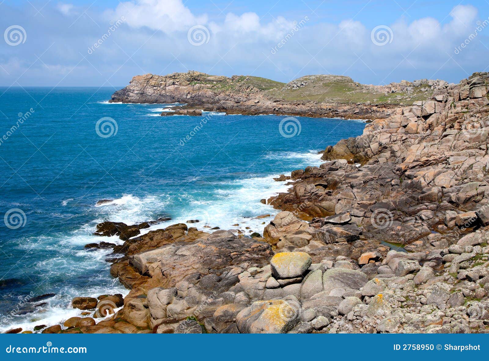 Shipman Head, Bryher, UK. stock photo. Image of grass - 2758950