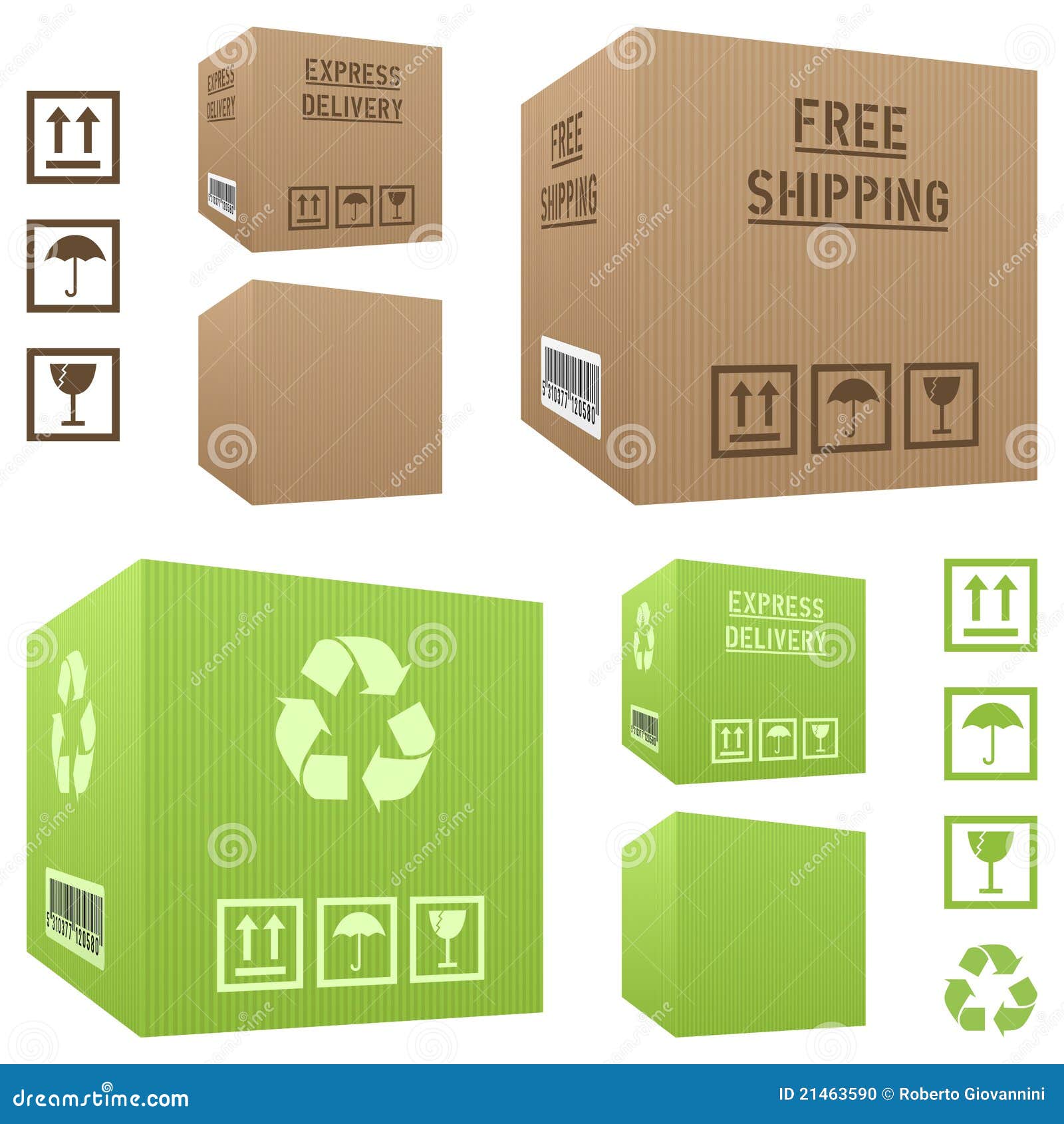 Cardboard Boxes Stock Photography | CartoonDealer.com #6904100