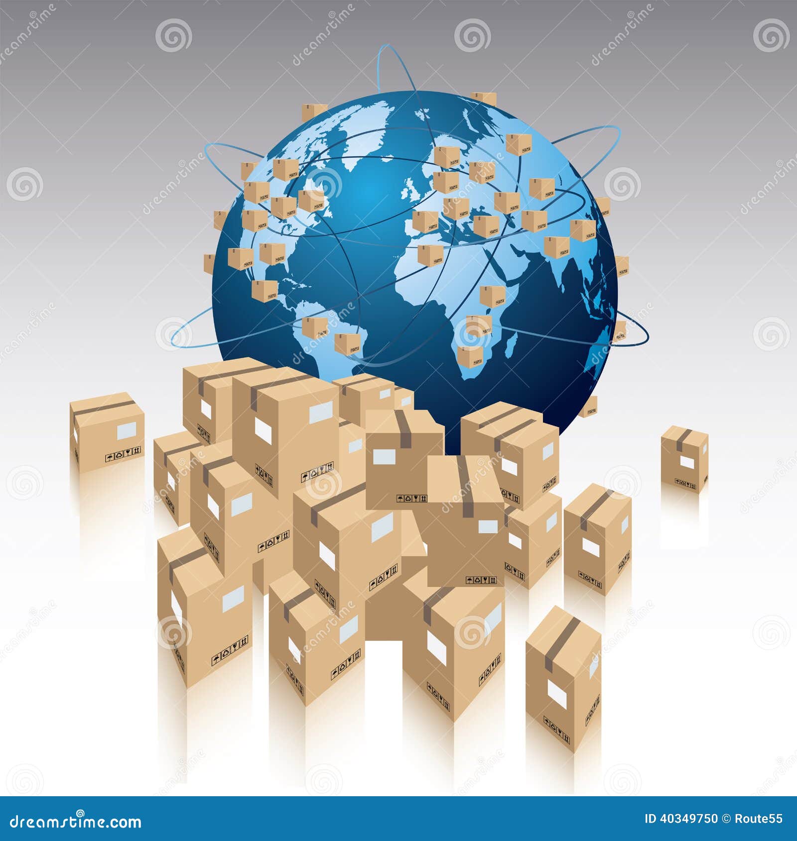 Shipment concept stock vector. Illustration of industry - 40349750