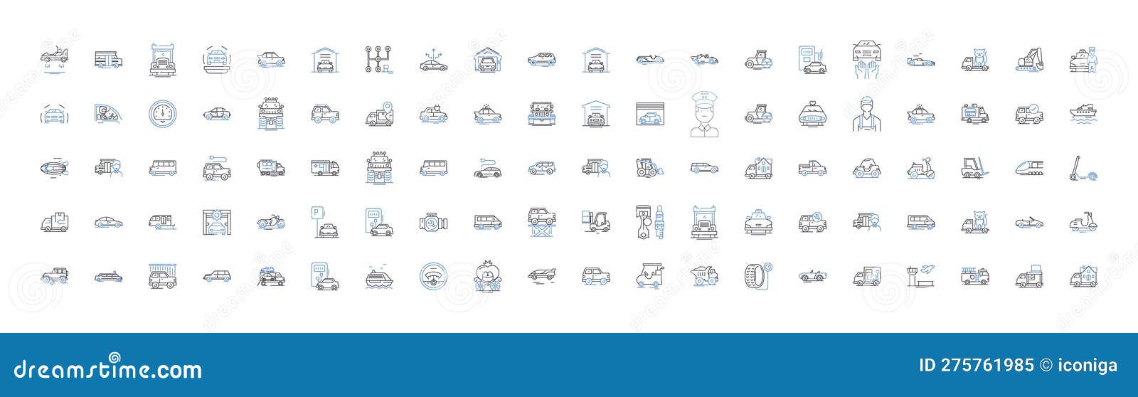 Shipment Line Icons Collection. Delivery, Cargo, Dispatch, Consignment ...
