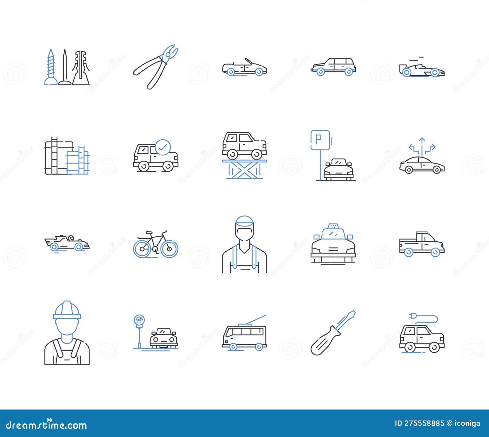 Consignor Line Icons Collection. Seller, Consignment, Merchandise ...