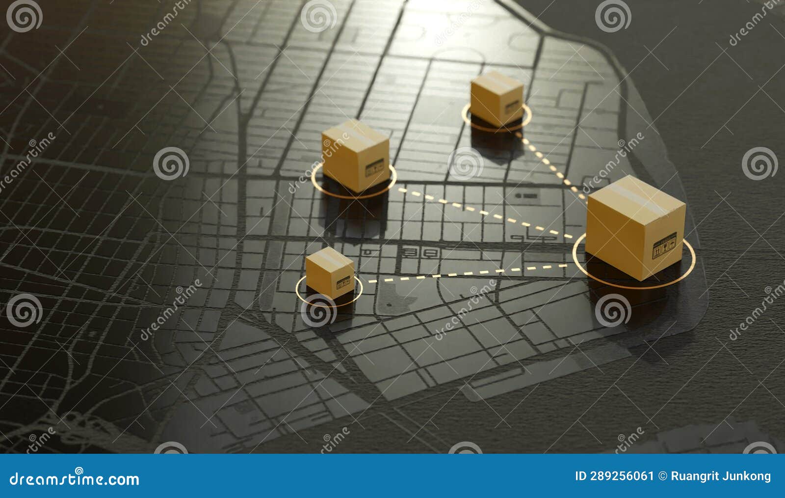Shipment Logistic Concept. Product Shipping Packing Stock Illustration ...