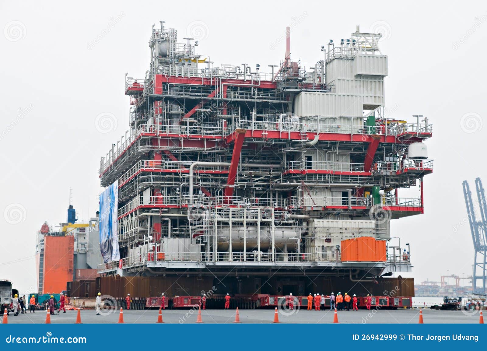 Shipment of Oil Rig Module from Thailand To Norway Editorial Stock ...
