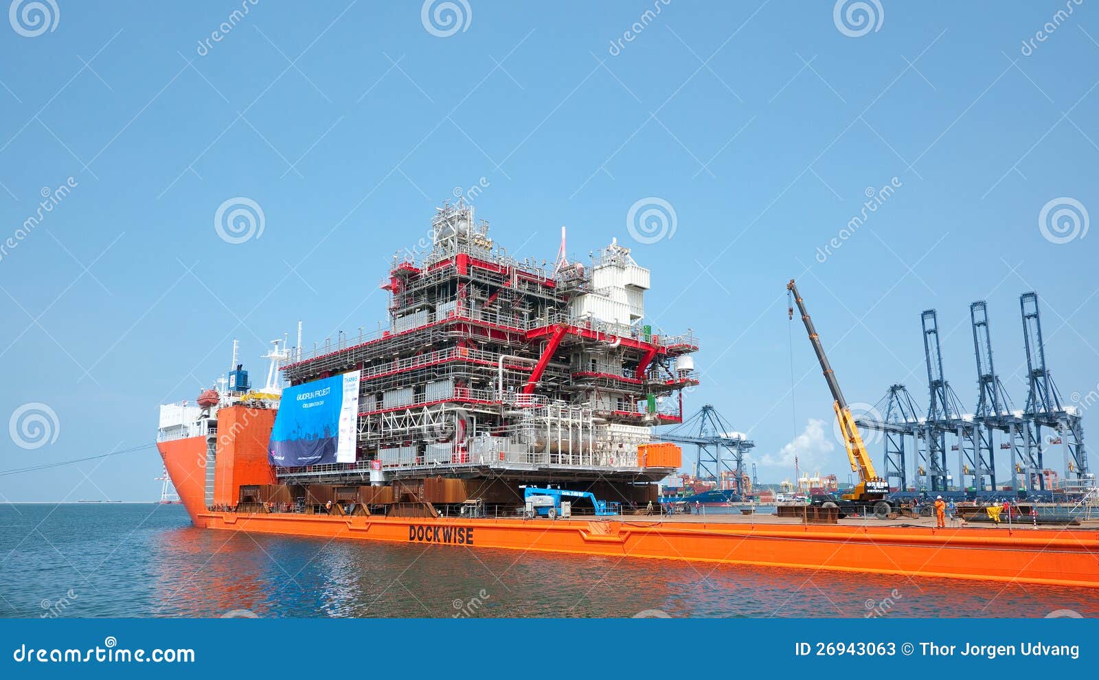 Shipment of Oil Rig Module from Thailand To Norway Editorial Stock ...