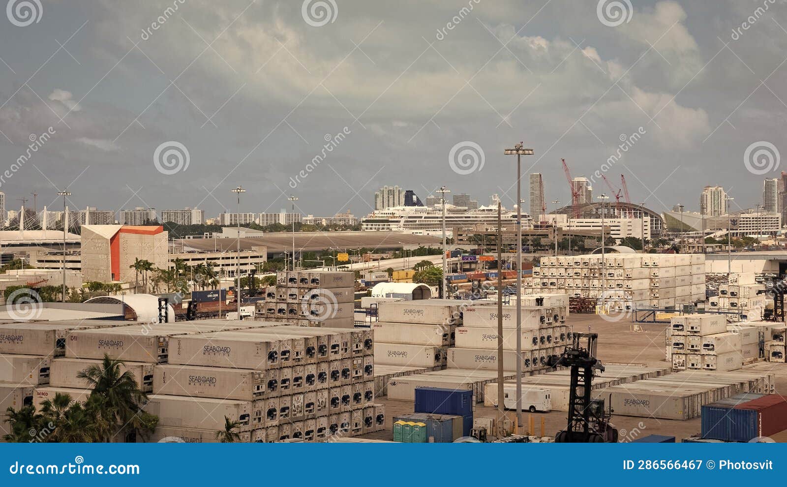 Shipment Seaco Containers at Cargo Port in Warehouse Storage Stock ...