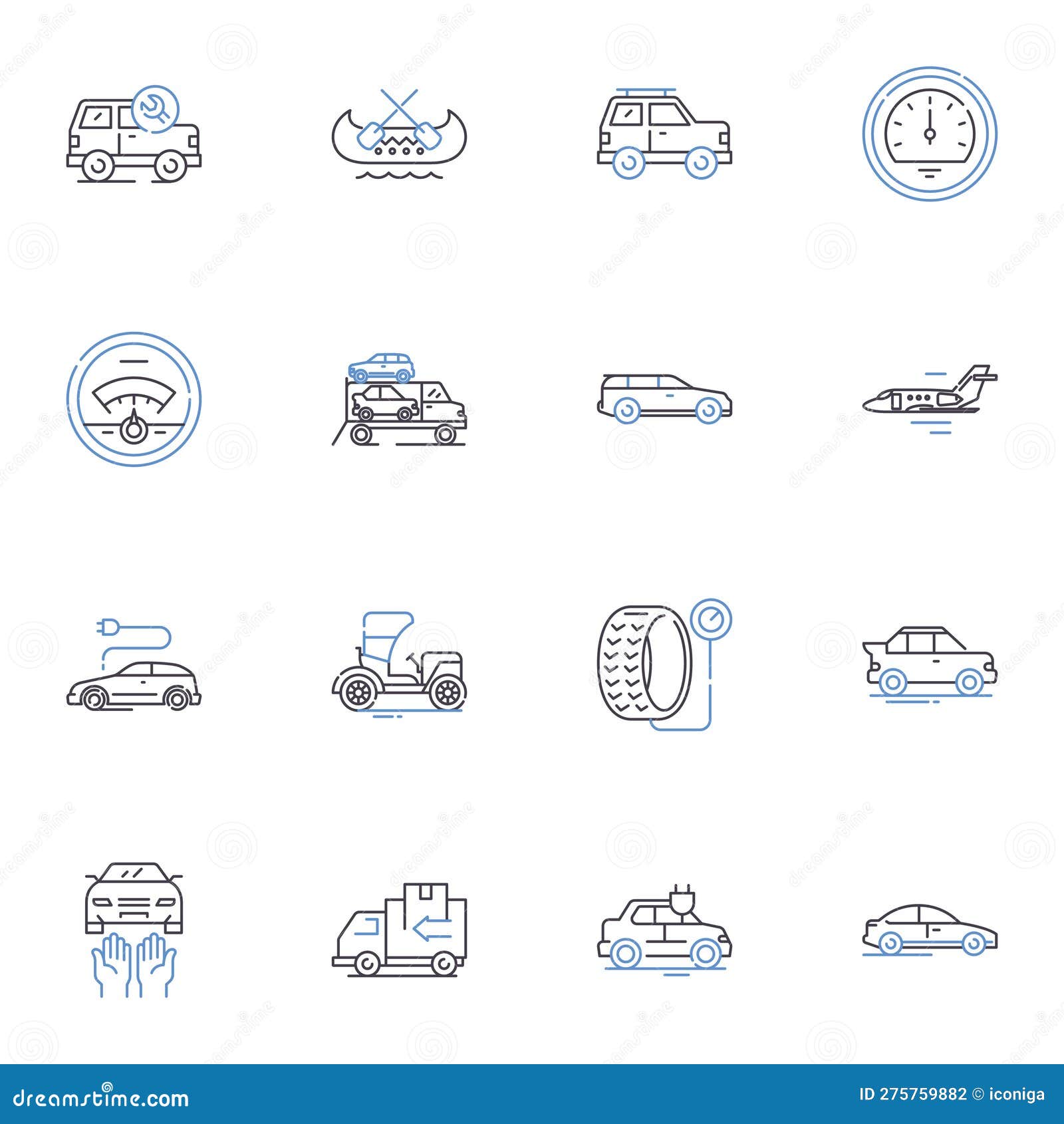 Shipment Services Linear Icons Set. Logistics, Delivery, Transport ...
