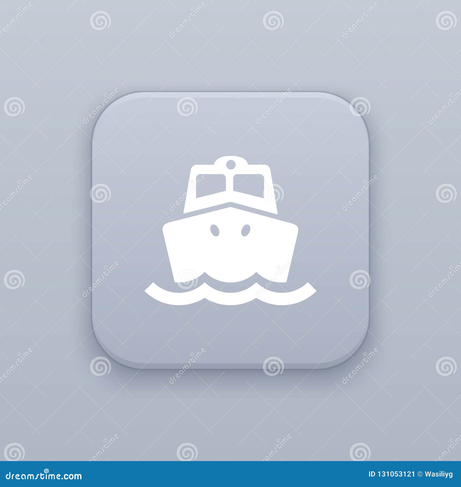 Shipment, Ship Button, Best Vector Stock Vector - Illustration of boat ...