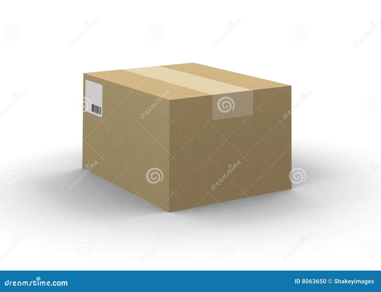 Shipping Box stock illustration. Illustration of deliver - 8063650