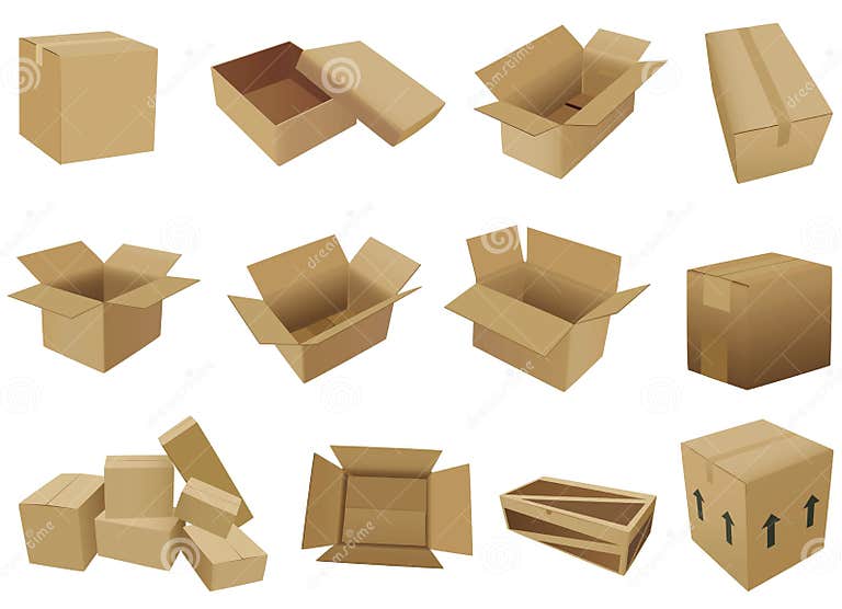 Shipping box vector stock vector. Illustration of moving - 5855379