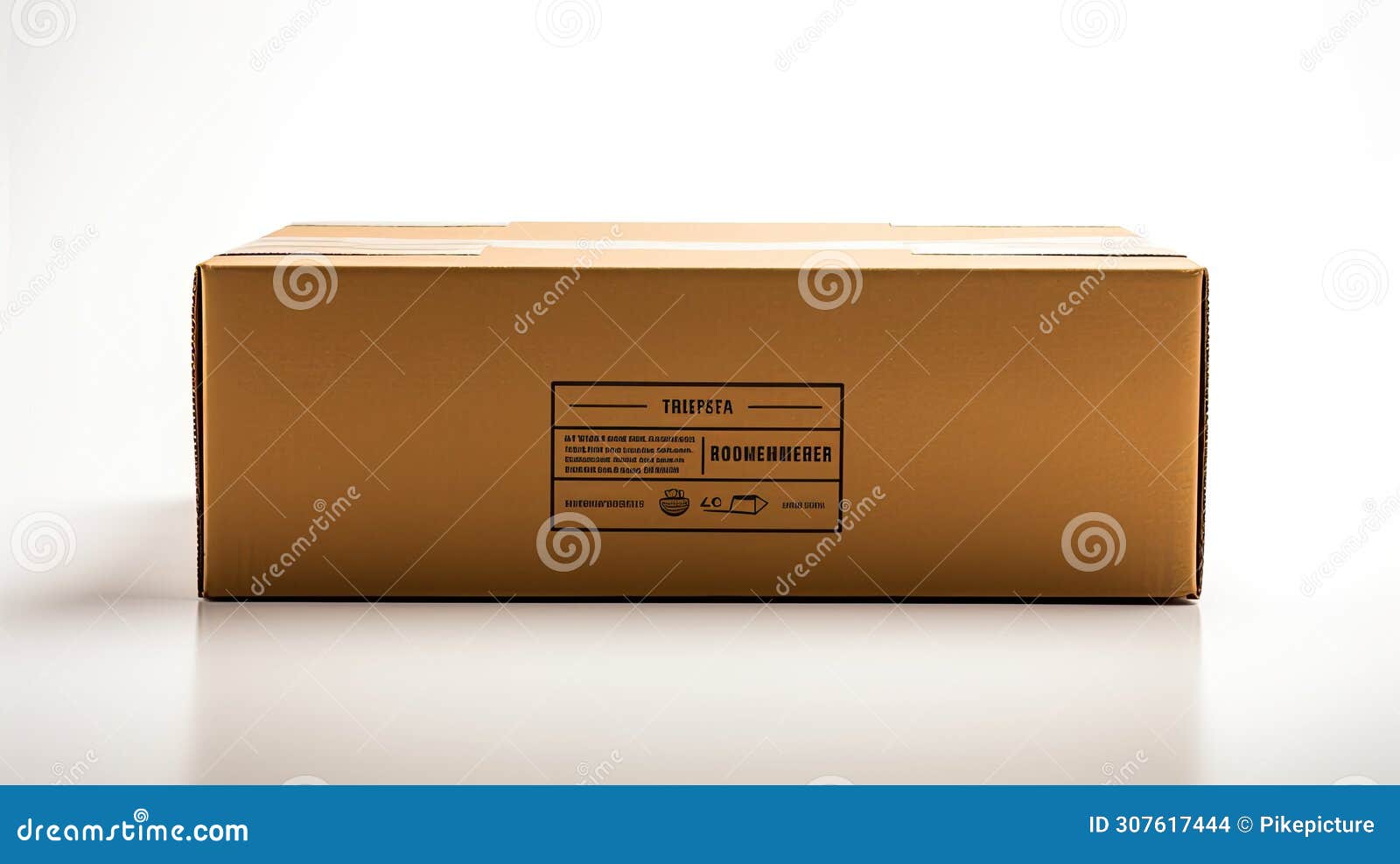 Shipping brown package stock illustration. Illustration of generated ...